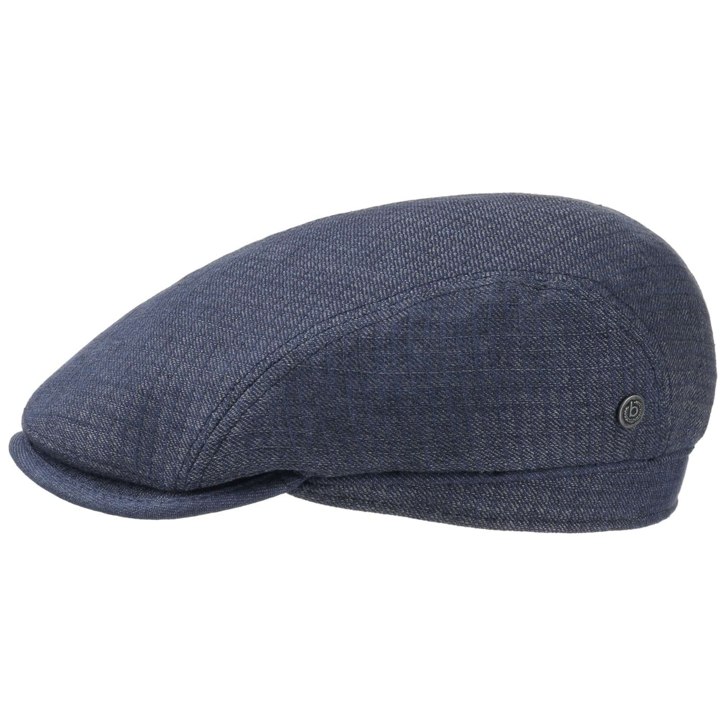 3D Checked Linen Flat Cap by bugatti - 53,95