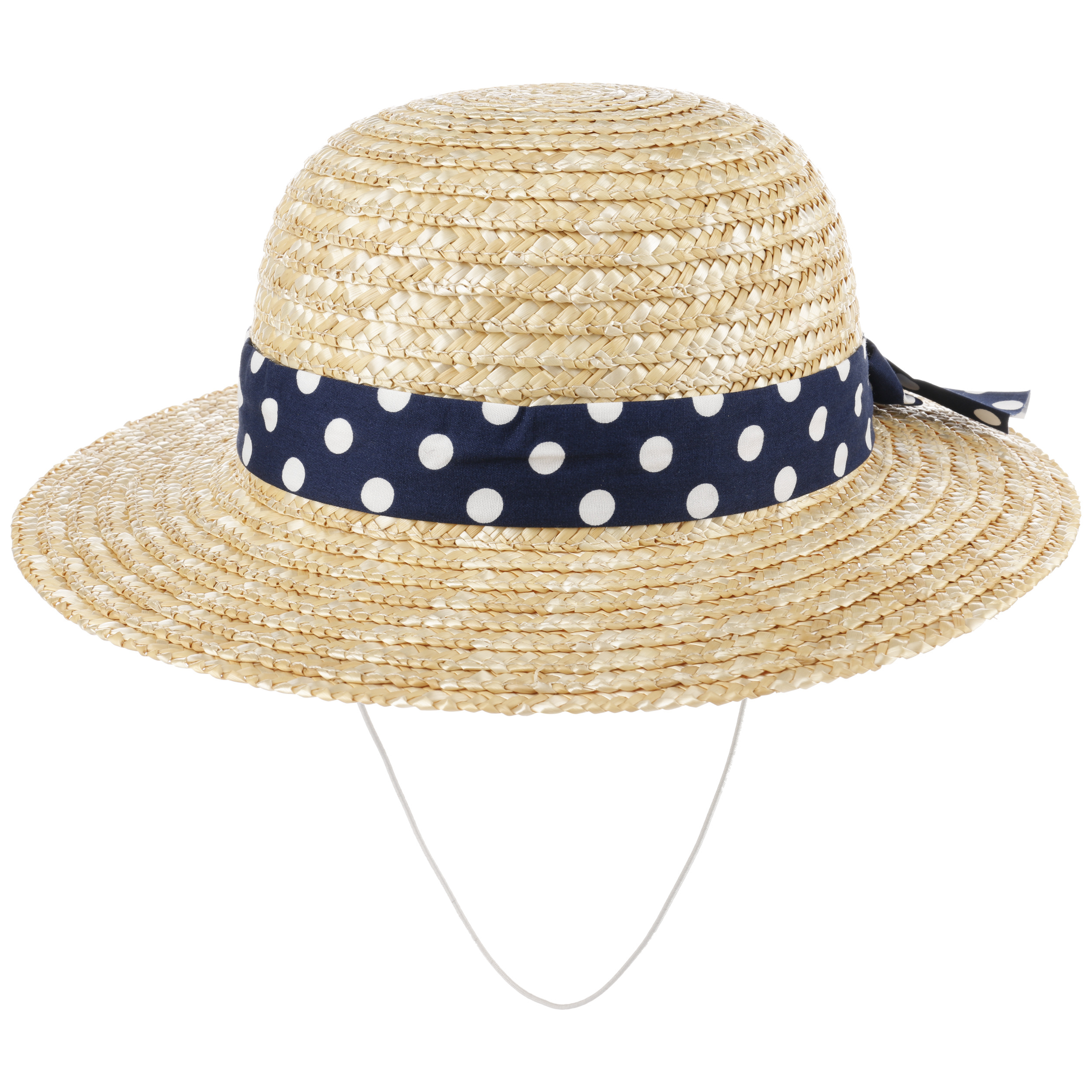 Dotted Band Girls Straw Hat by maximo - 21,95