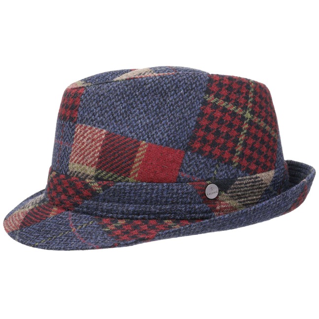 Merino Patchwork Trilby Hat by Lierys - 83,95