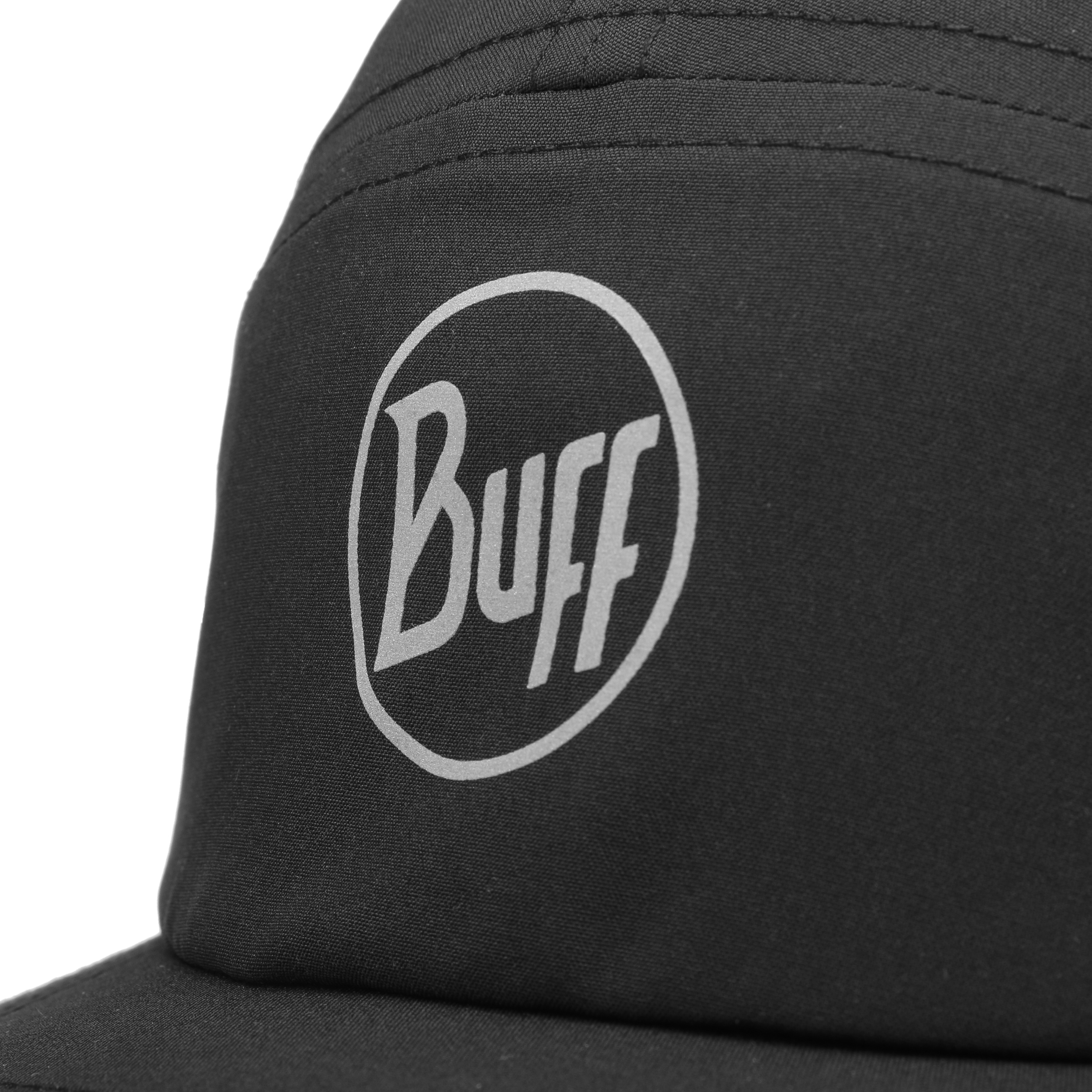 5 Panel R-Solid Black Cap by BUFF - 22,95