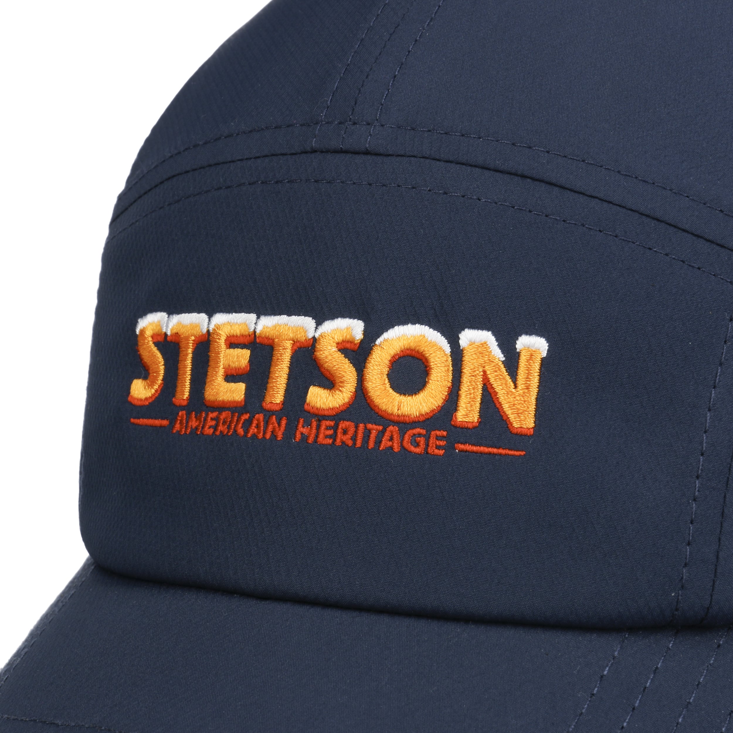 5 Panel Snowy Letters Cap by Stetson - 59,00