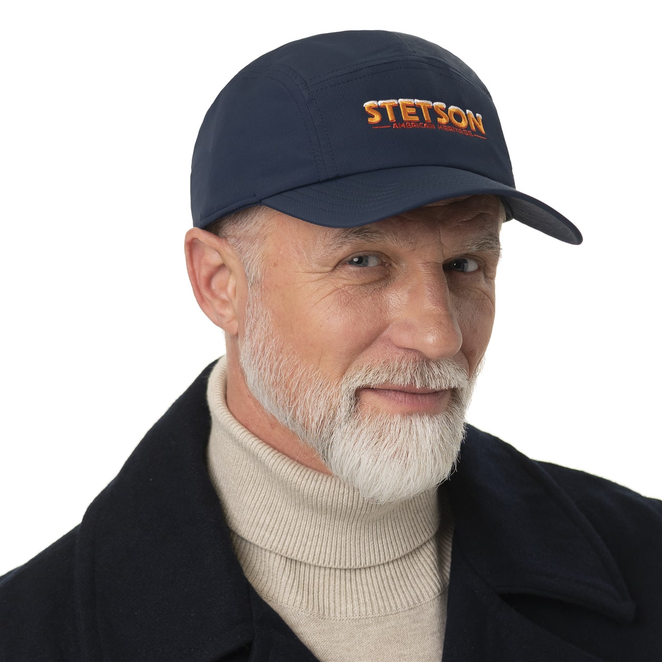 5 Panel Snowy Letters Cap by Stetson - 59,00