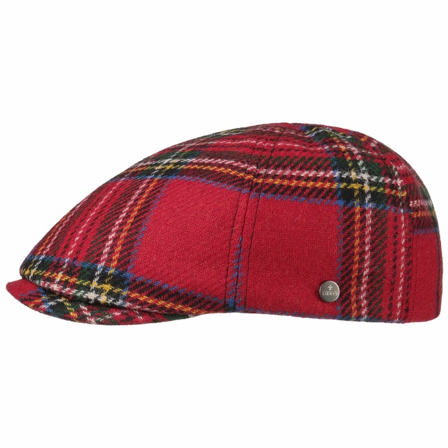 Stewart Wool Check Flat Cap by Lierys - 799,00 kr