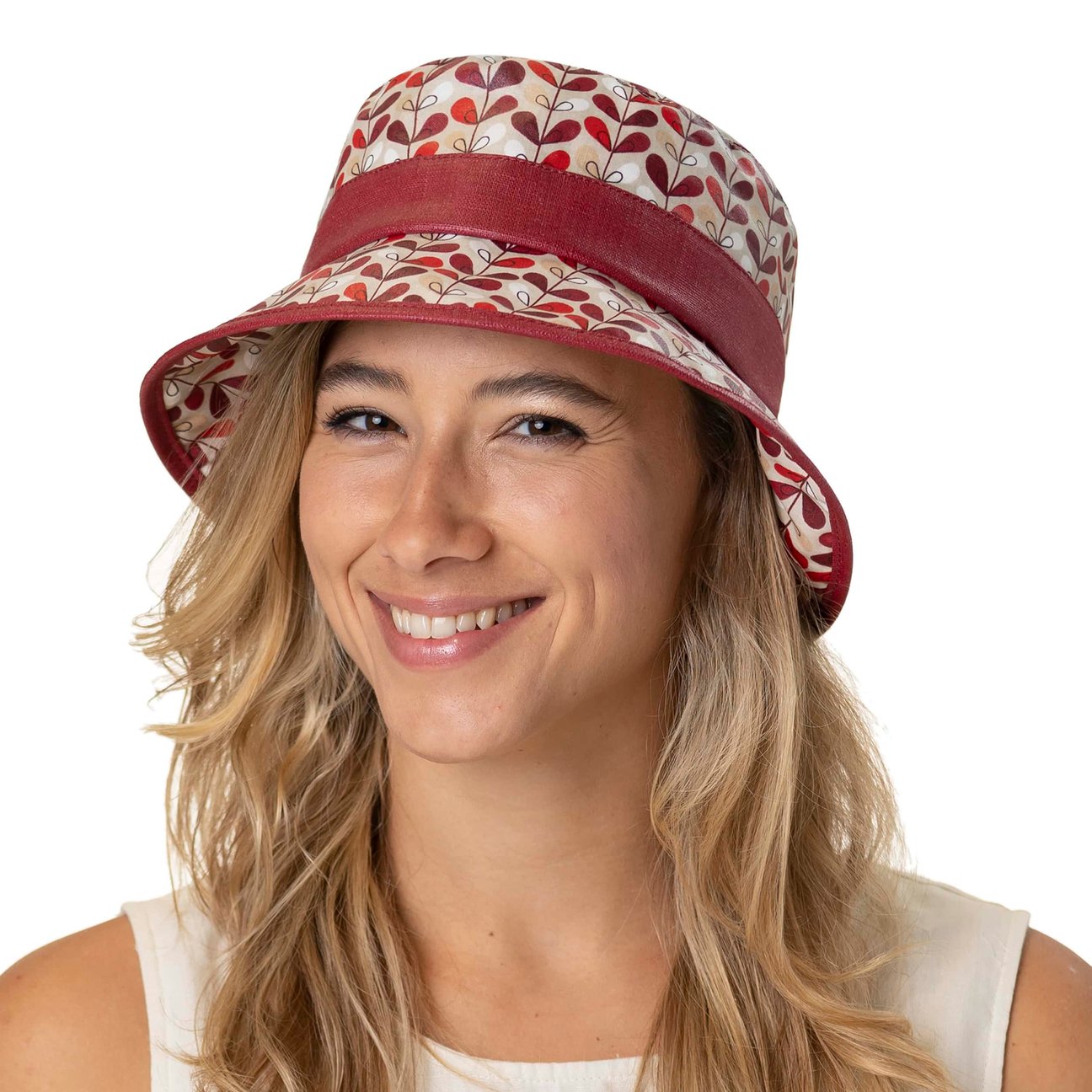 Teflon Flower Rain Hat --> Shop Hats, Beanies & Caps online Hatshopping