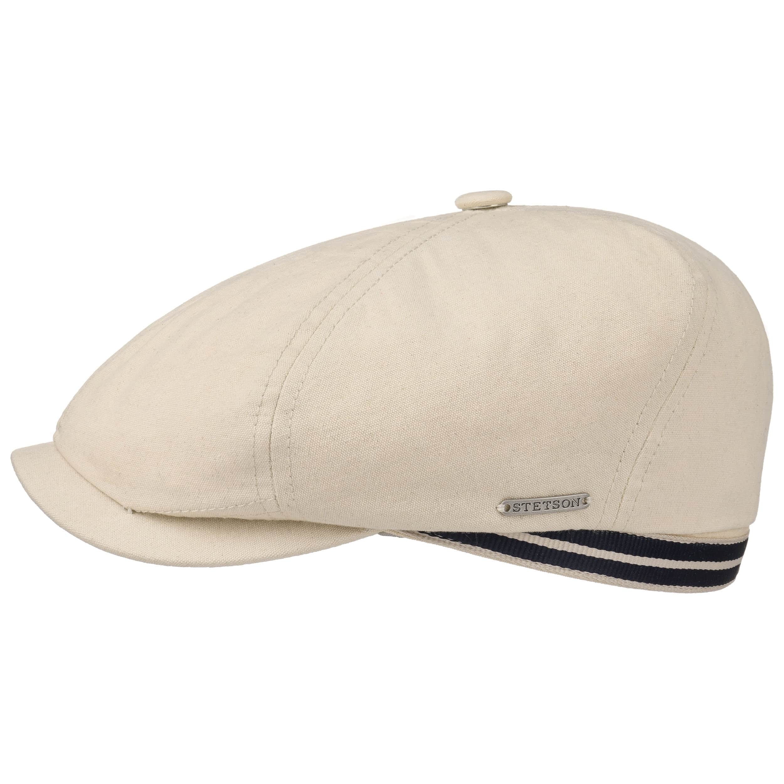 6-Panel Canvas Flat Cap by Stetson - 59,00