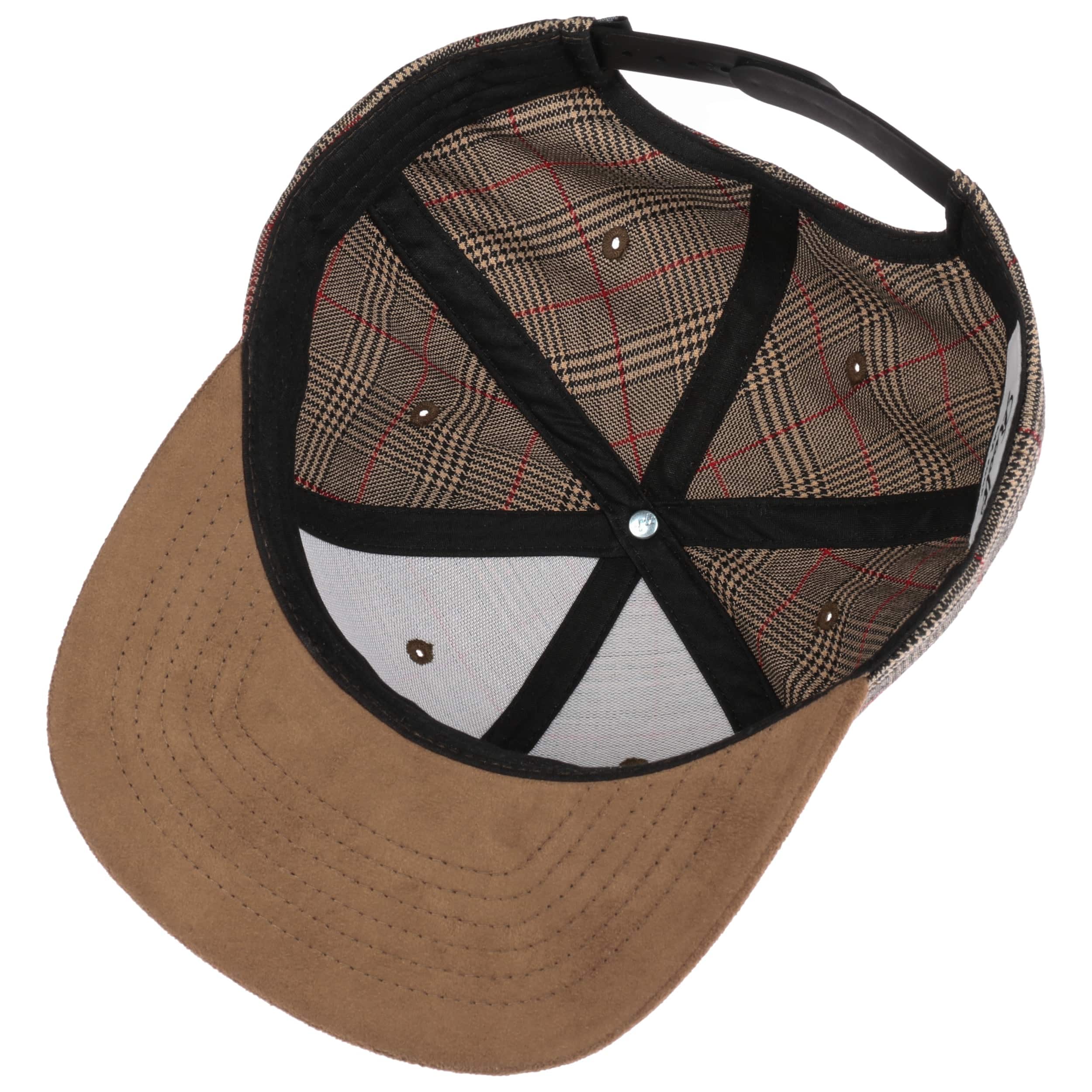 6 Panel Faux Suede Visor Cap by Reell - 32,95