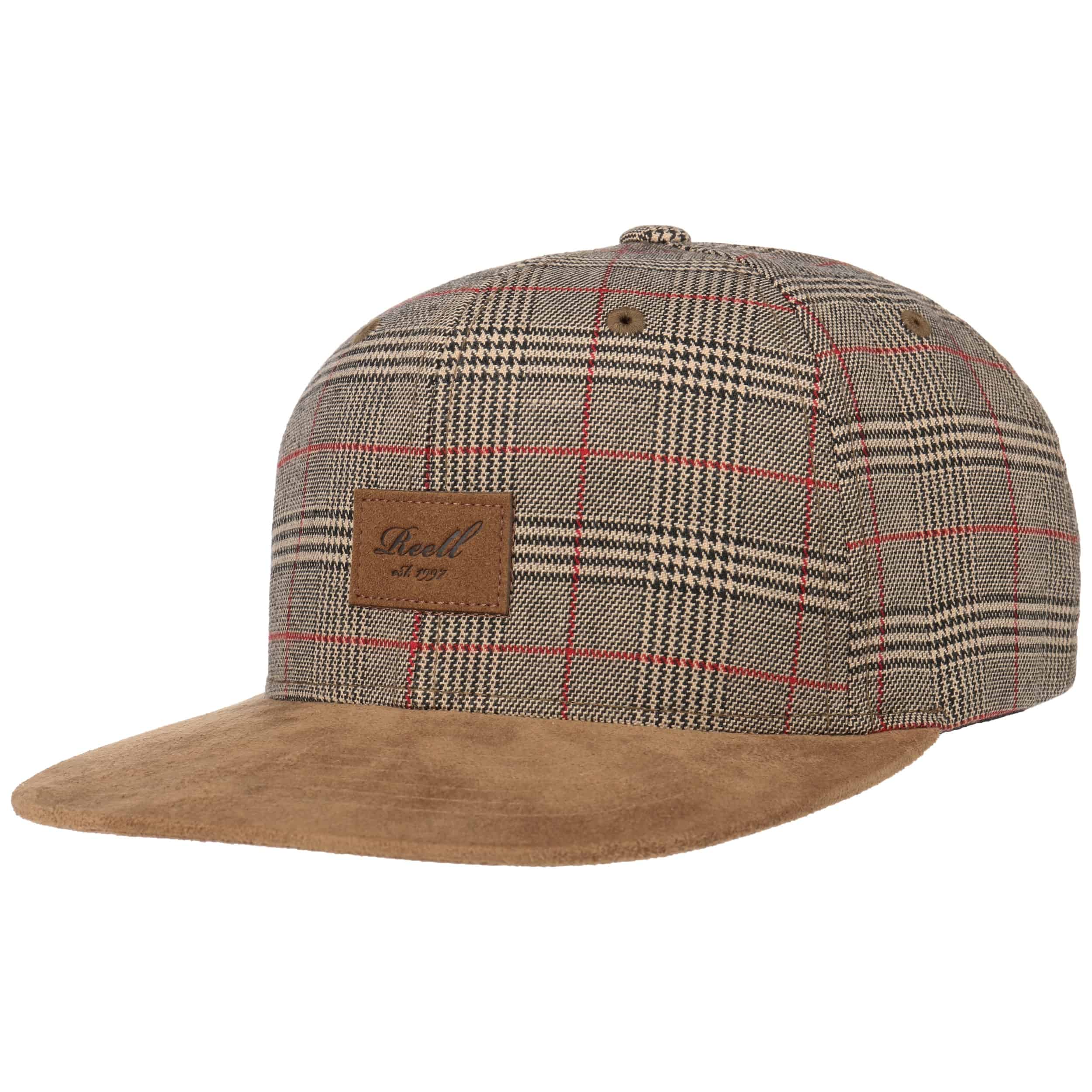 6 Panel Faux Suede Visor Cap by Reell - 32,95