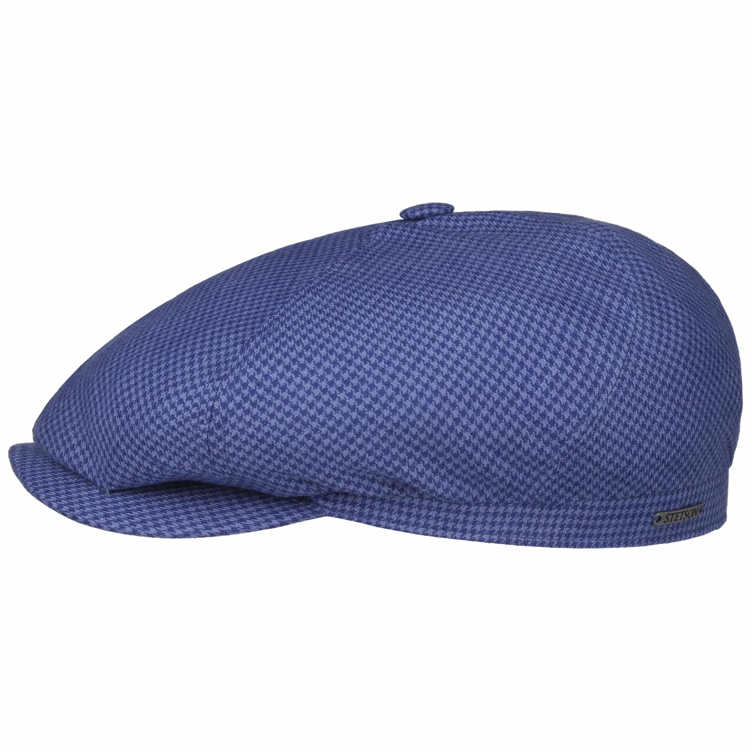6 Panel Houndstooth Golf Flat Cap by Stetson --> Shop Hats, Beanies ...