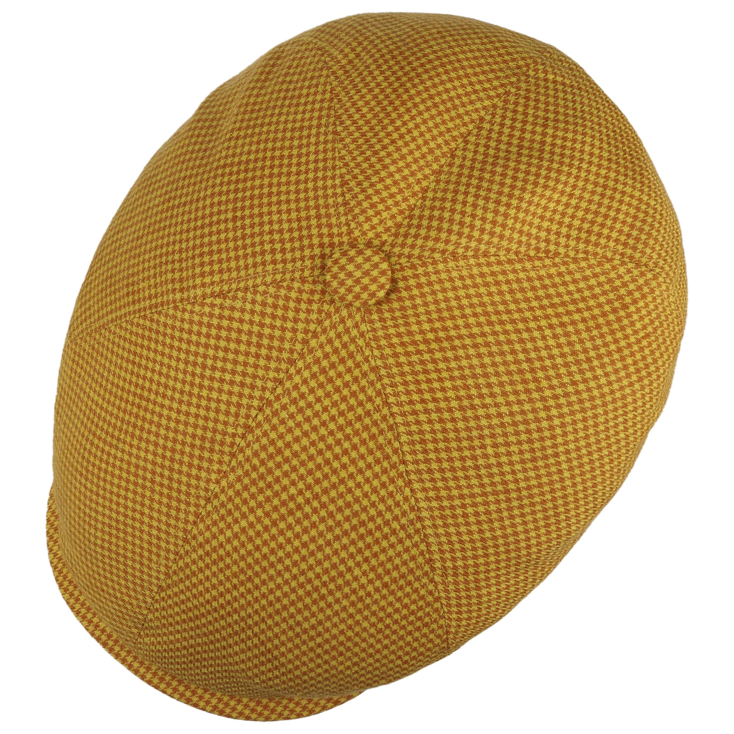 6 Panel Houndstooth Golf Flat Cap by Stetson --> Shop Hats, Beanies ...