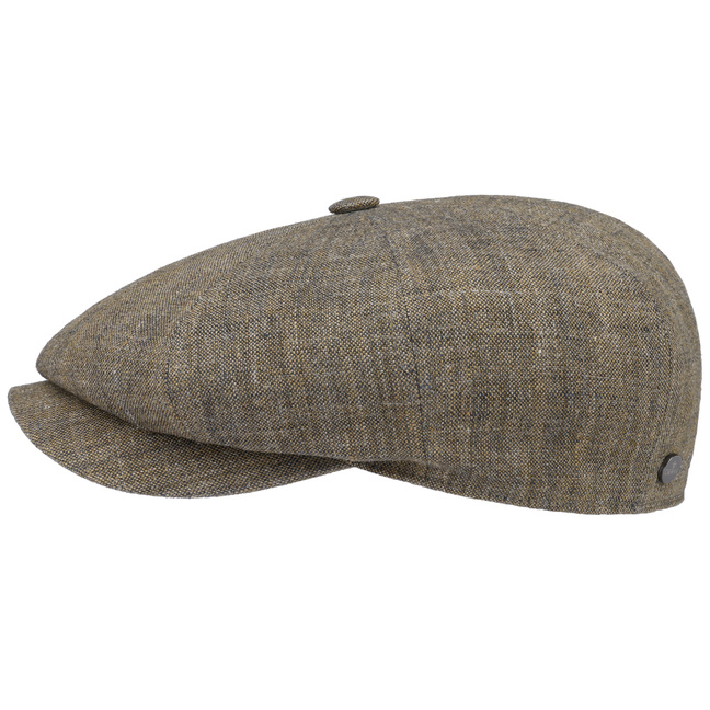 Classic 8 Panel Linen Flat Cap by Lierys - 44,95