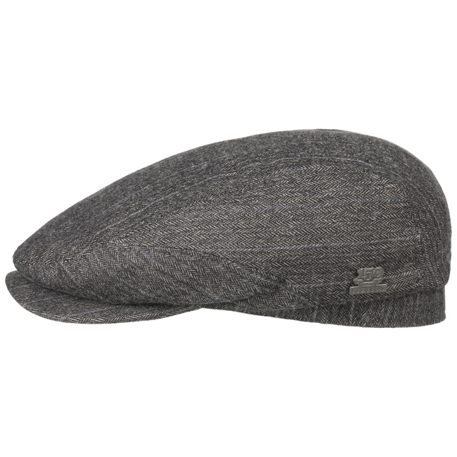 Verlon Herringbone Flat Cap by Stetson - 82,95