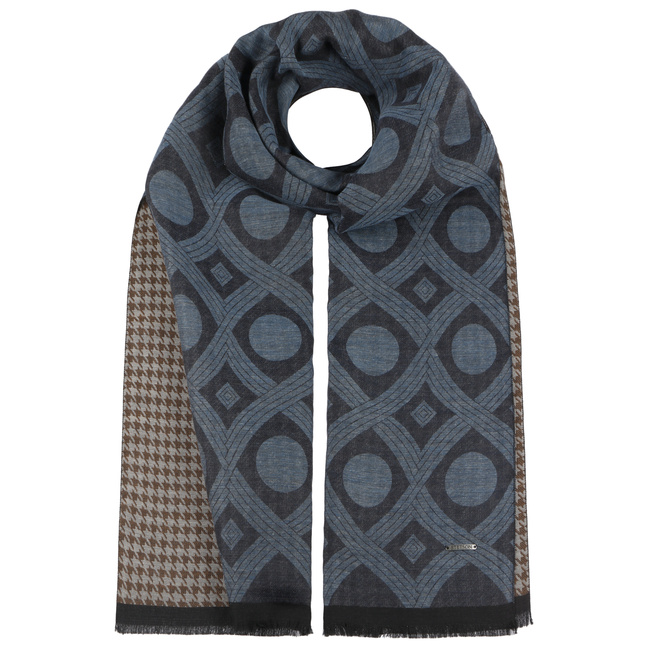 Two Patterns Cotton Scarf by Stetson - 69,00