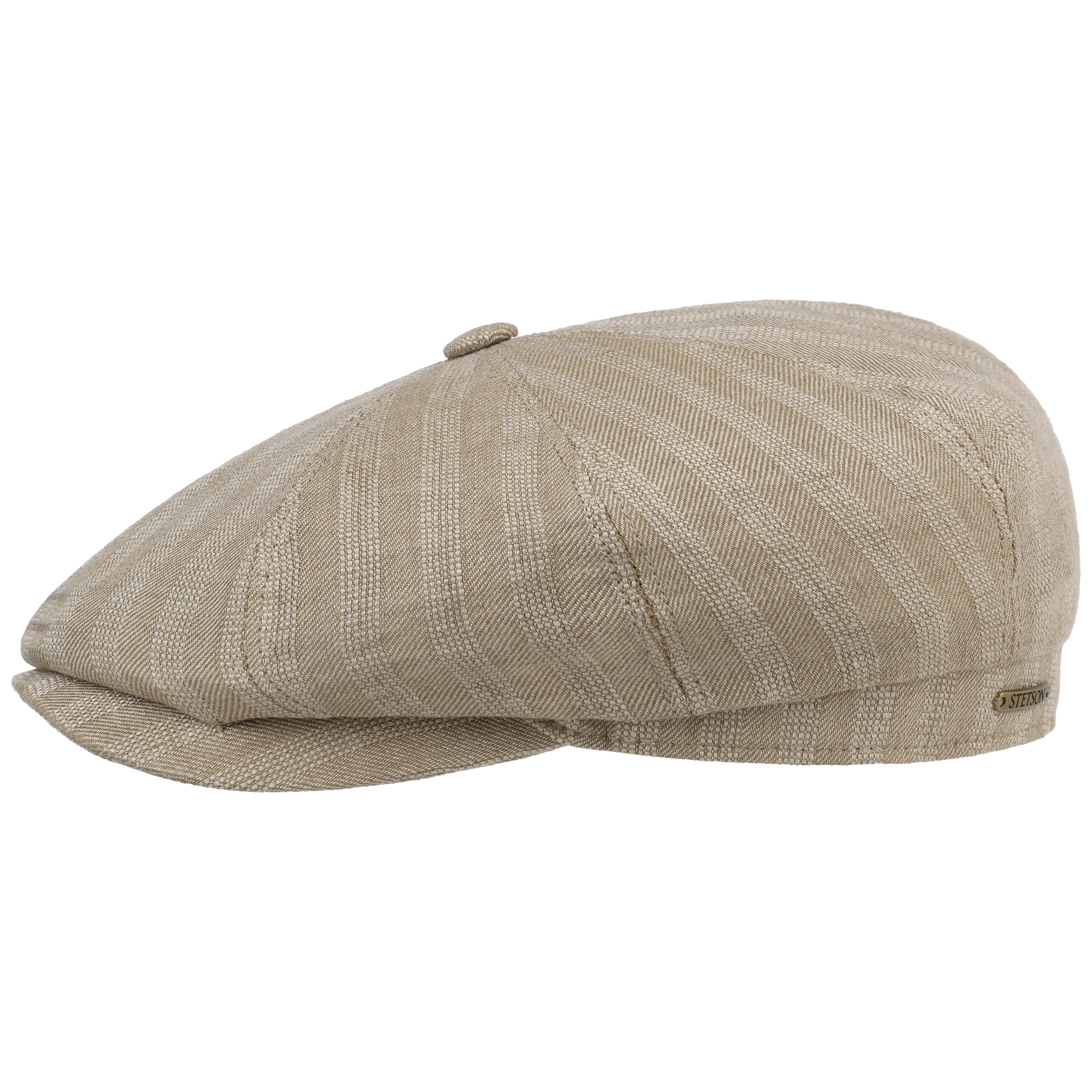 Hatteras Structured Linen Flat Cap by Stetson - 82,95