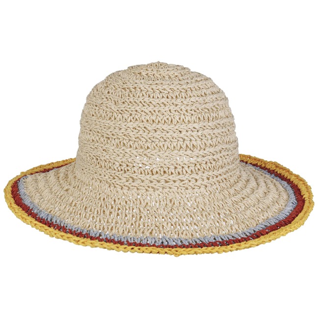 Tricolour Edge Straw Hat by Lipodo --> Shop Hats, Beanies & Caps online ...