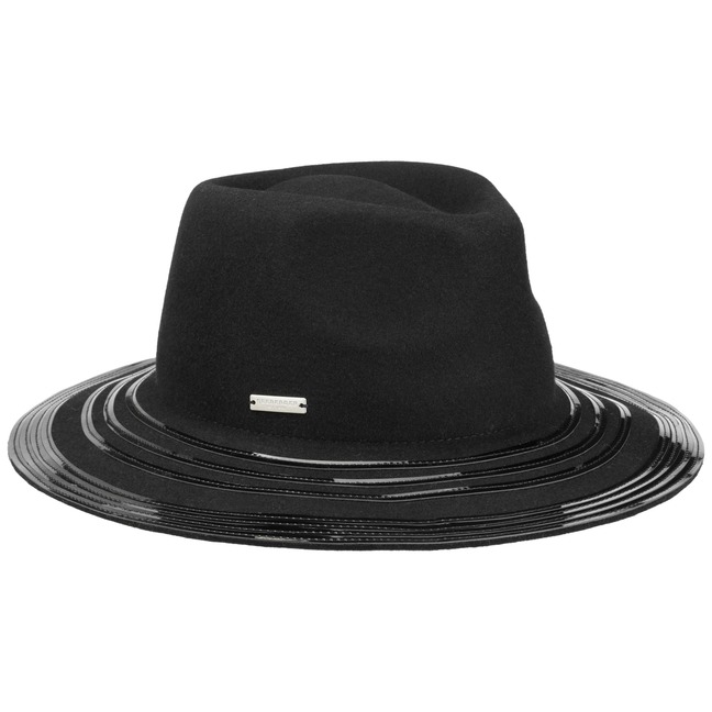 Shiny Details Fedora Wool Hat by Seeberger --> Shop Hats, Beanies ...