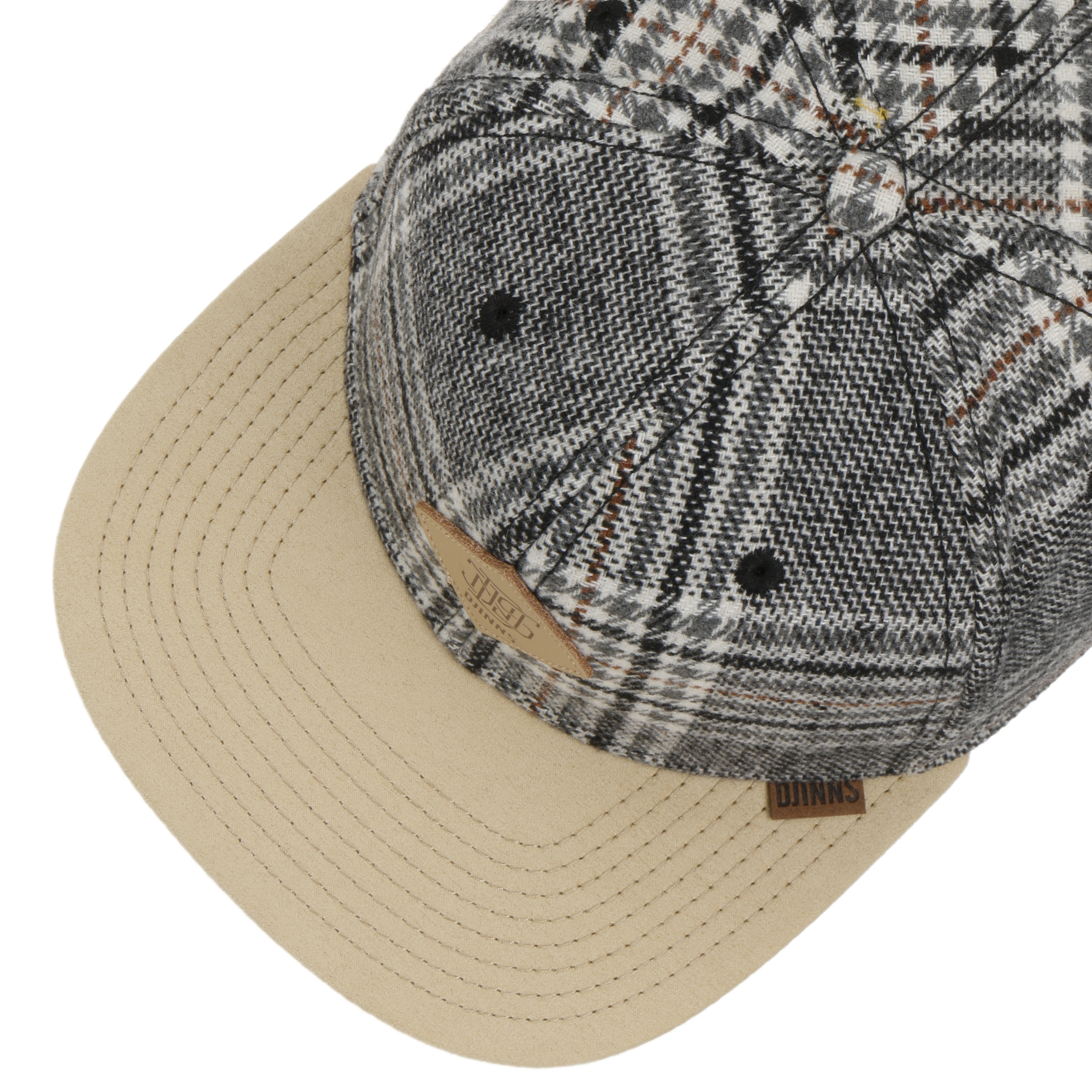 6P SB Check Tweed Cap by Djinns - 29,95