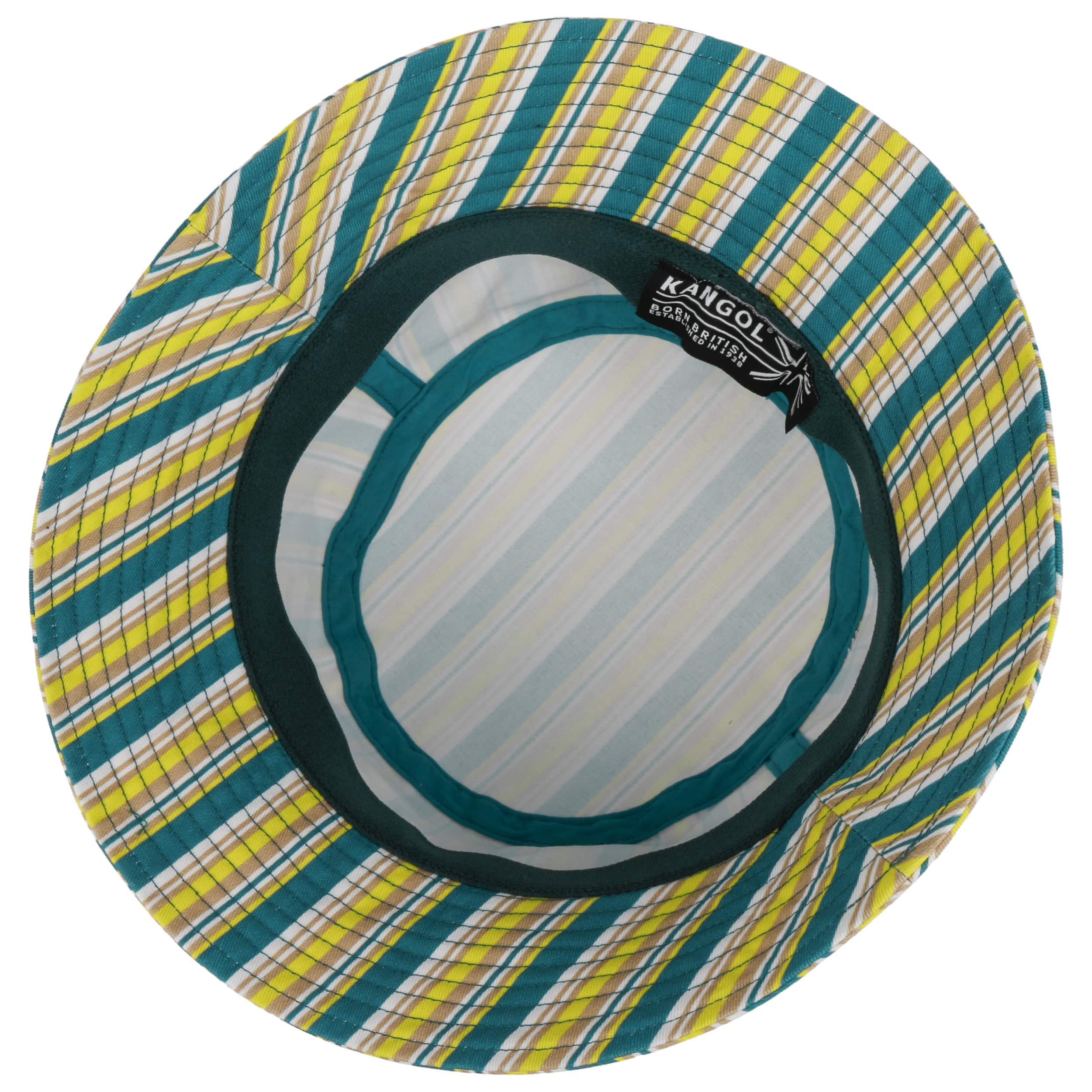 70s Stripe Bucket Cloth Hat by Kangol - 65,95