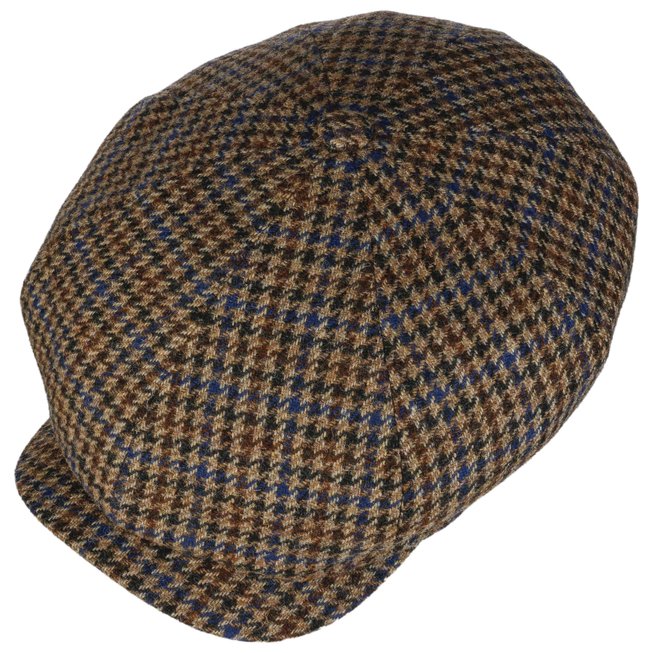 8 Panel Houndstooth Flat Cap by Lierys --> Shop Hats, Beanies & Caps ...