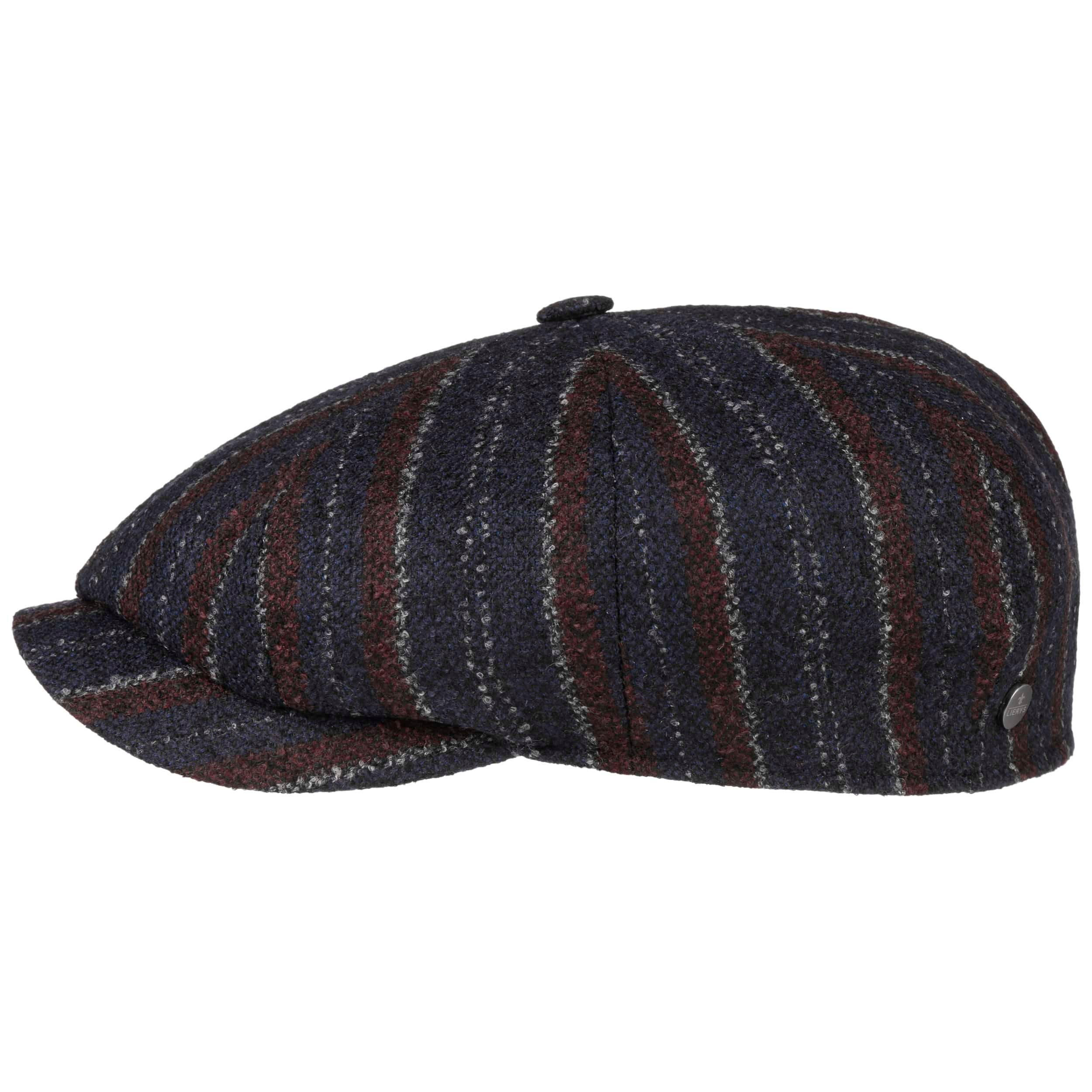 8 Panel Lana Stripe Flat Cap by Lierys - 83,95