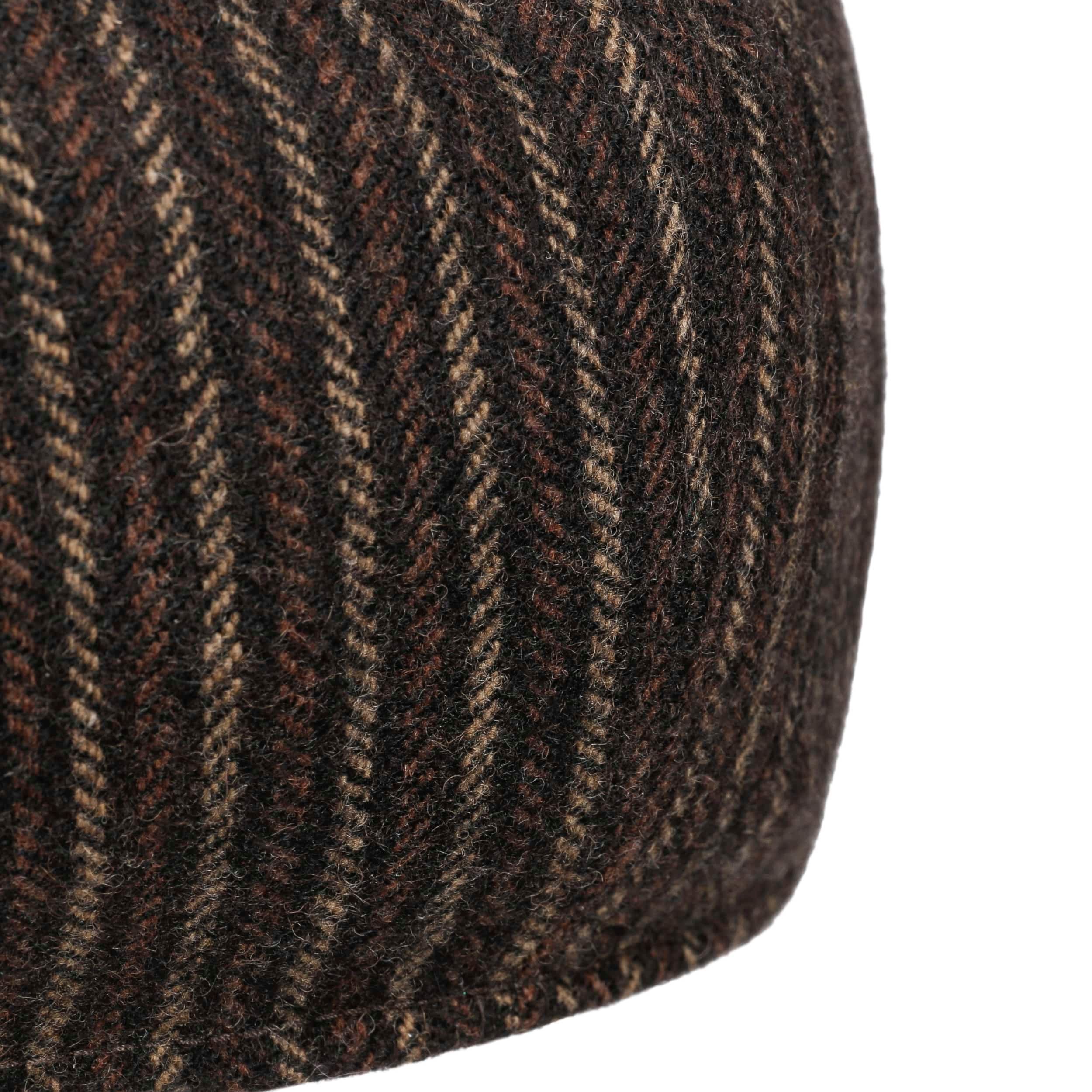 8 Panel Woolen Stripe Flat Cap by Stetson - 129,95