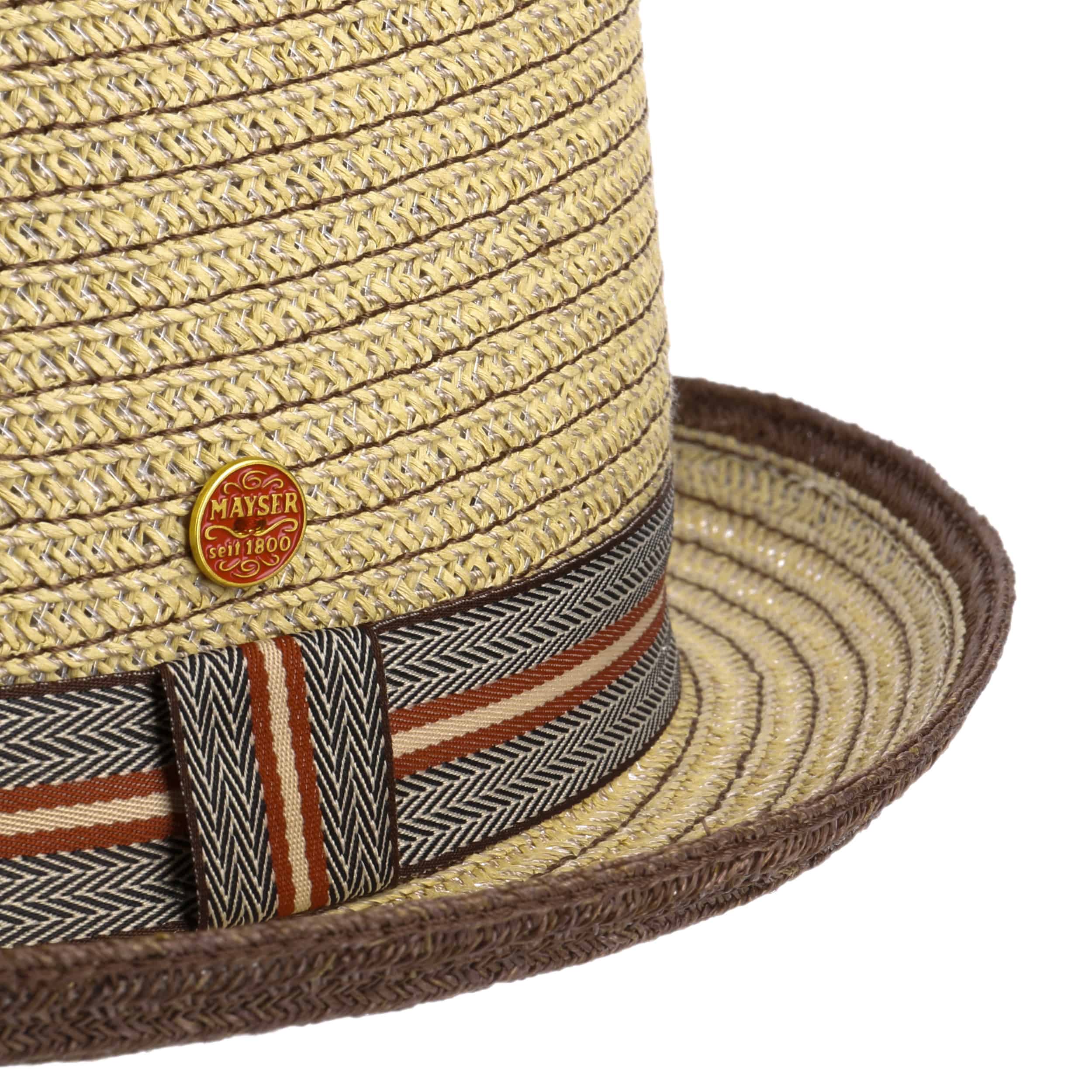 Andy Brown Pork Pie Straw Hat by Mayser - 65,95