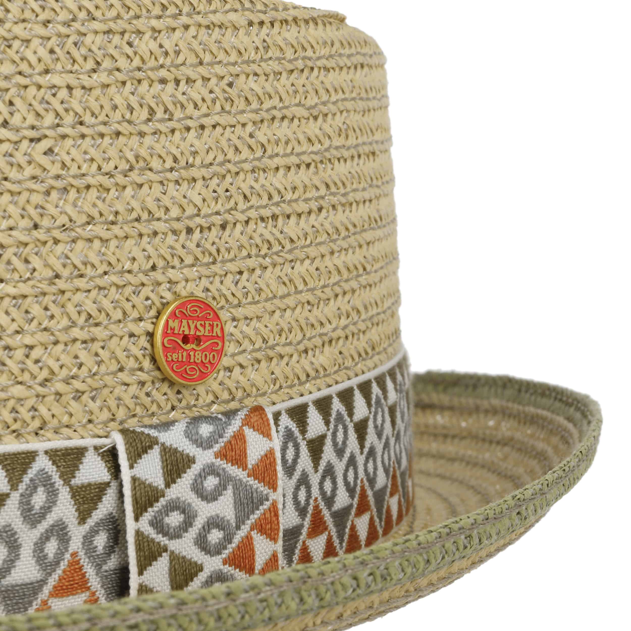 Andy Brown Pork Pie Straw Hat by Mayser - 65,95