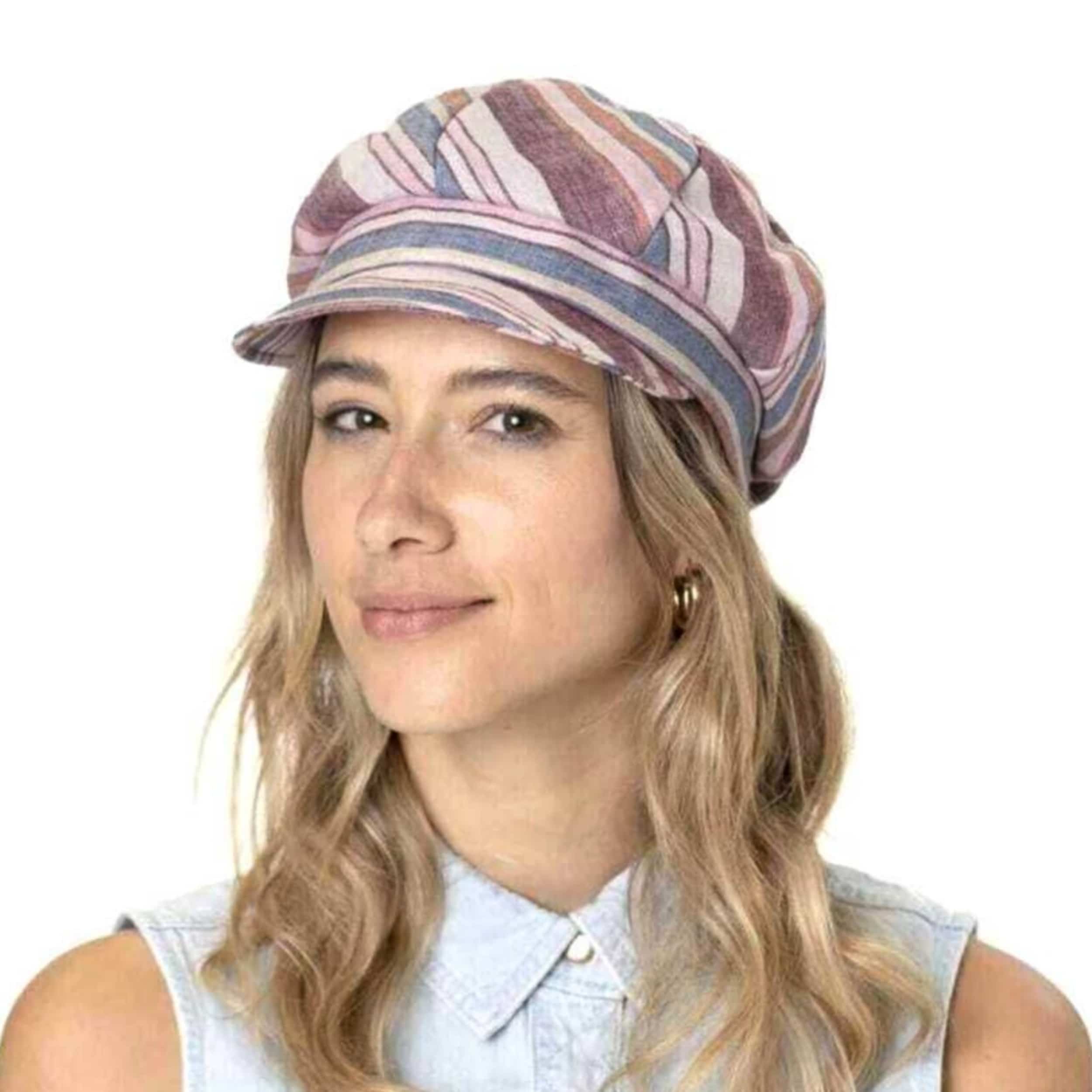 Anja Multicolour Stripes Newsboy Cap by Mayser - 83,95