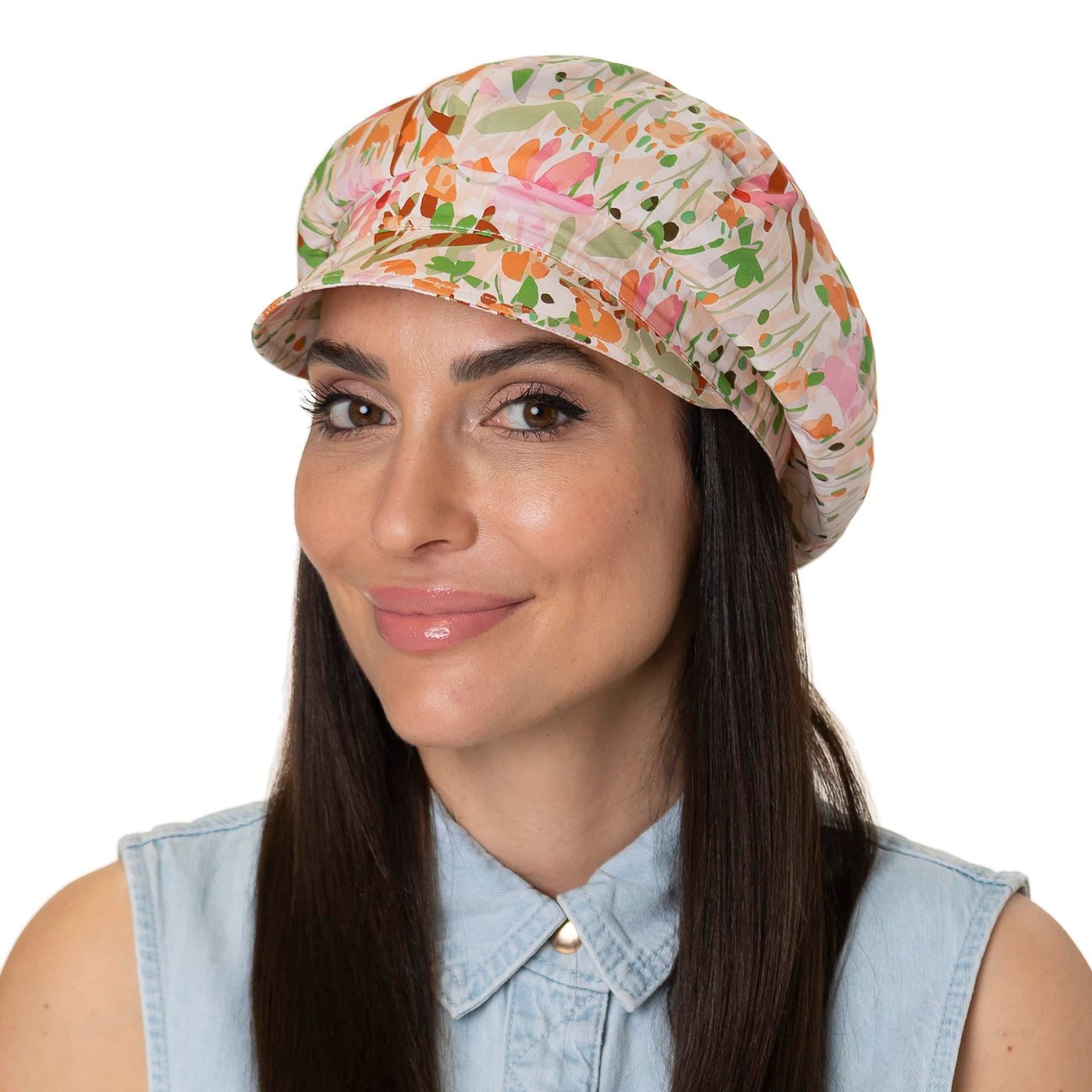 Arcola Flowers Newsboy Cap by Seeberger - 42,95