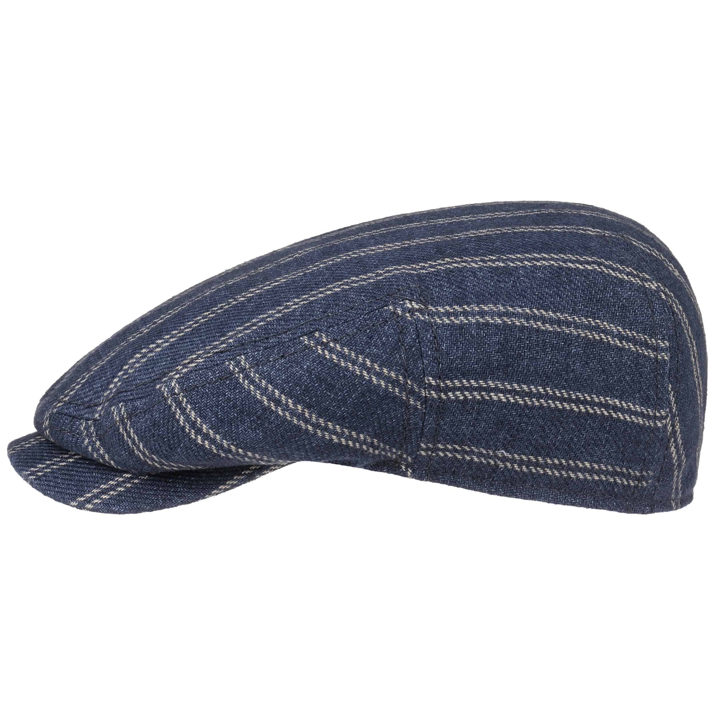 Bandera Stripes Linen Flat Cap by Stetson - 61,95