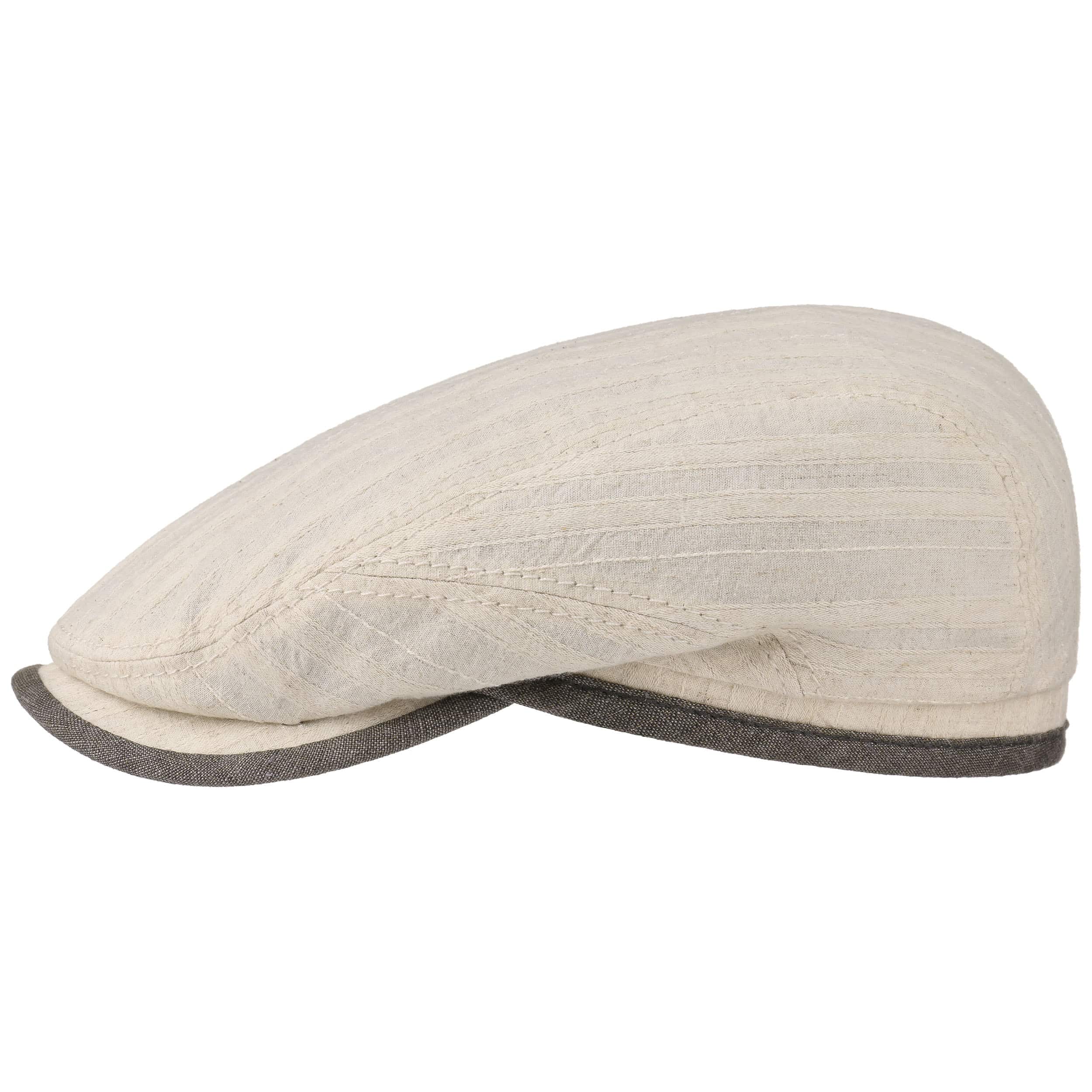 Belfast Cotton-Linen Flat Cap by Stetson - 79,00