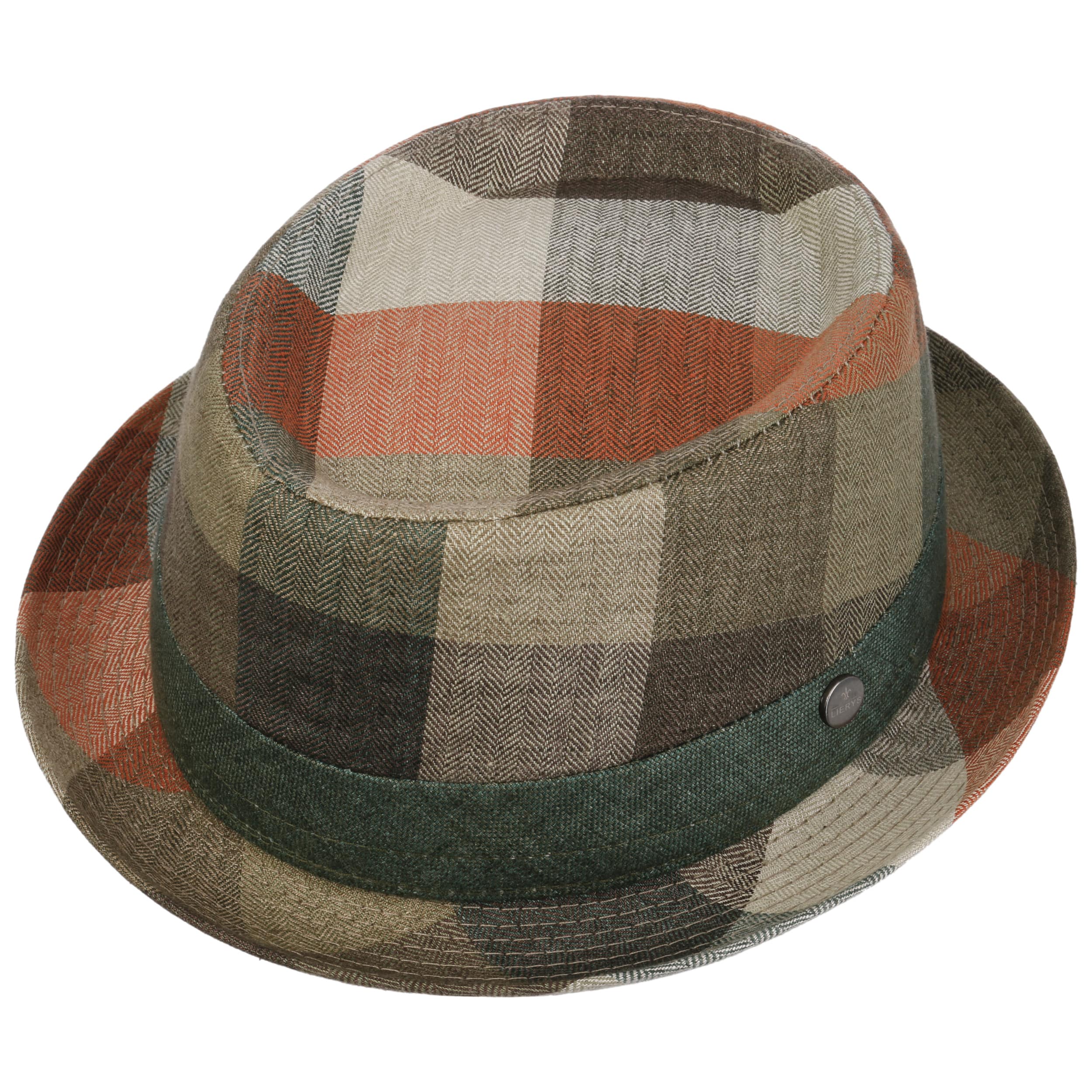 Big Check Pork Pie Linen Hat by Lierys --> Shop Hats, Beanies & Caps ...