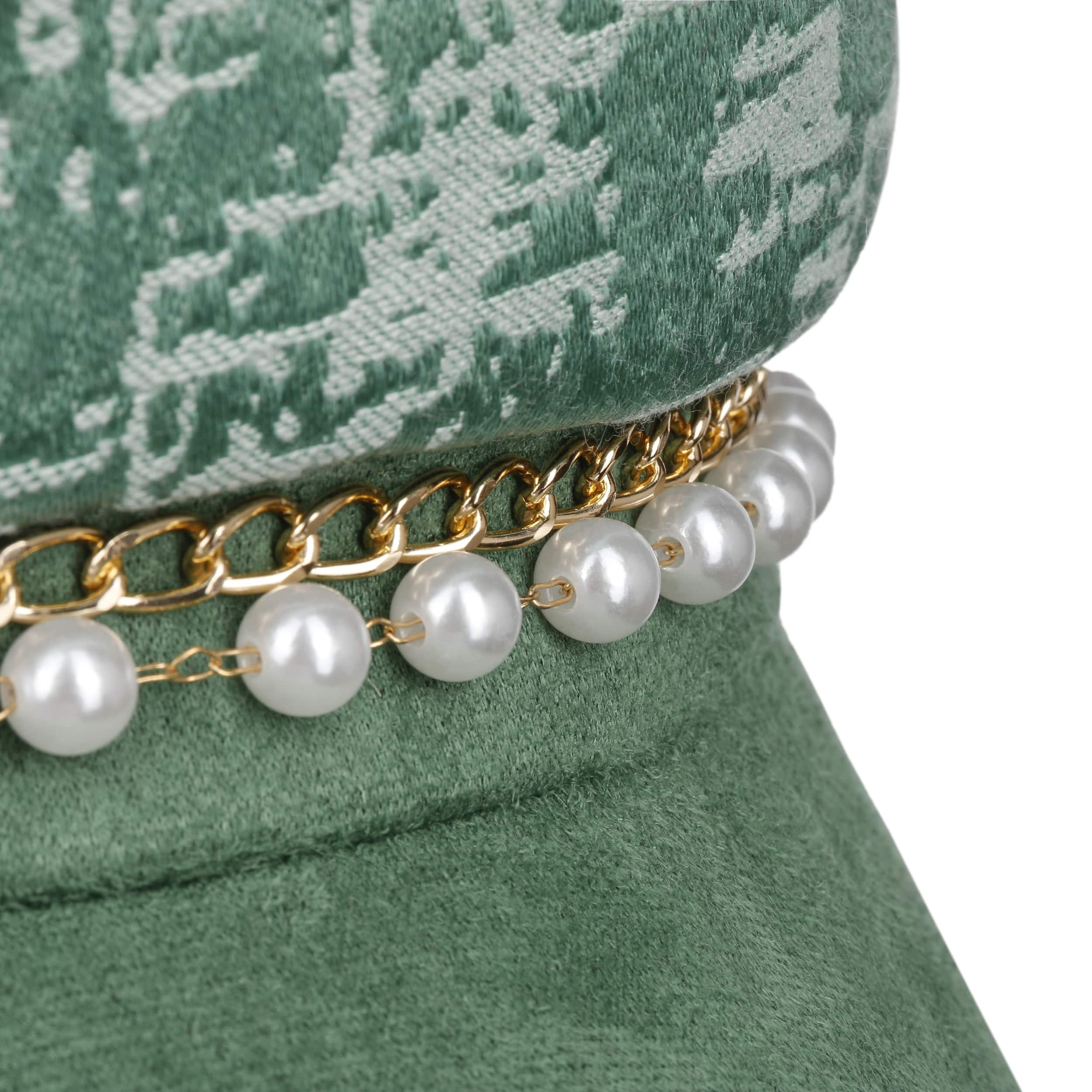Brocade Fisherman´s Cap with Pearls by Seeberger --> Shop Hats, Beanies ...