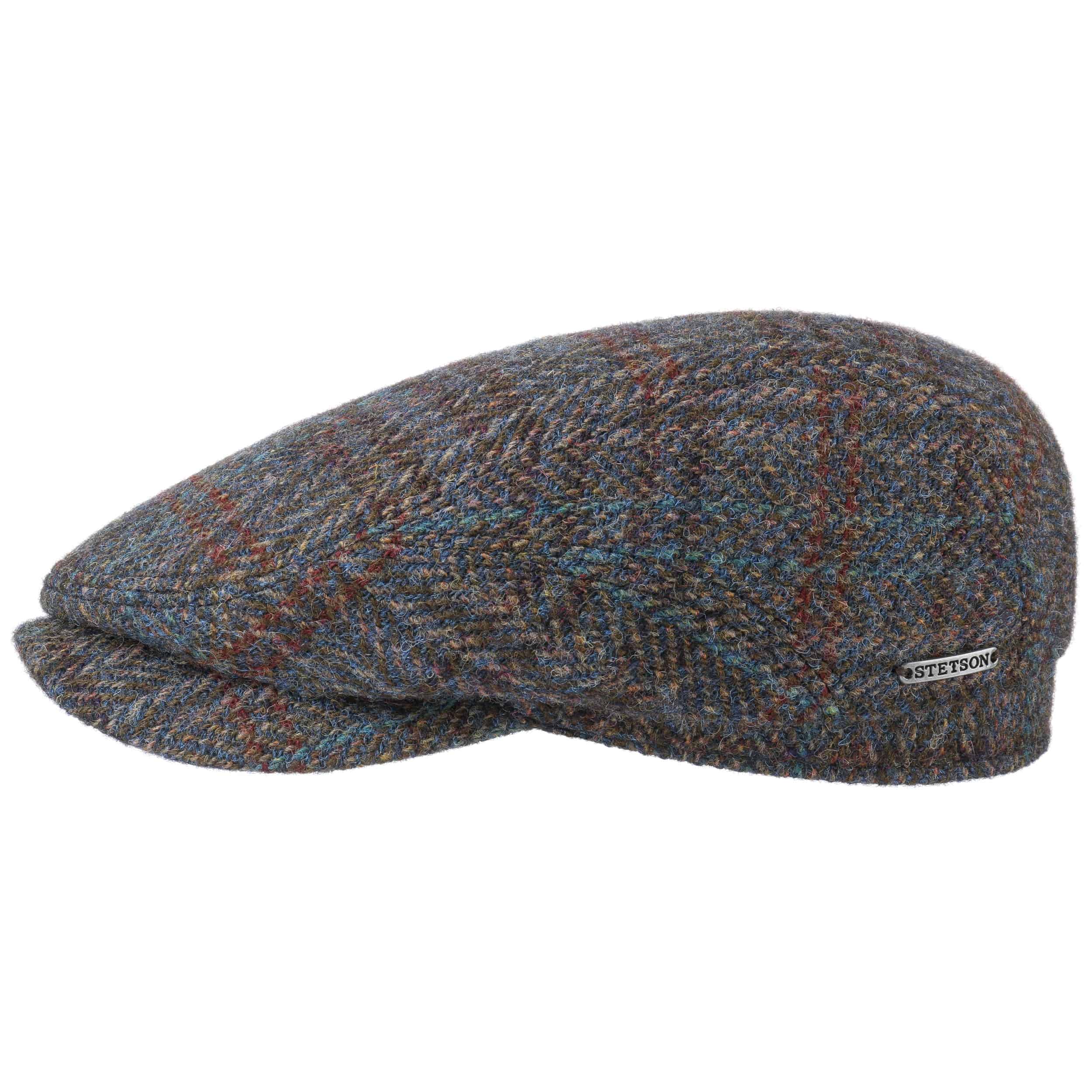 Burnet Harris Tweed Flat Cap by Stetson - 82,95