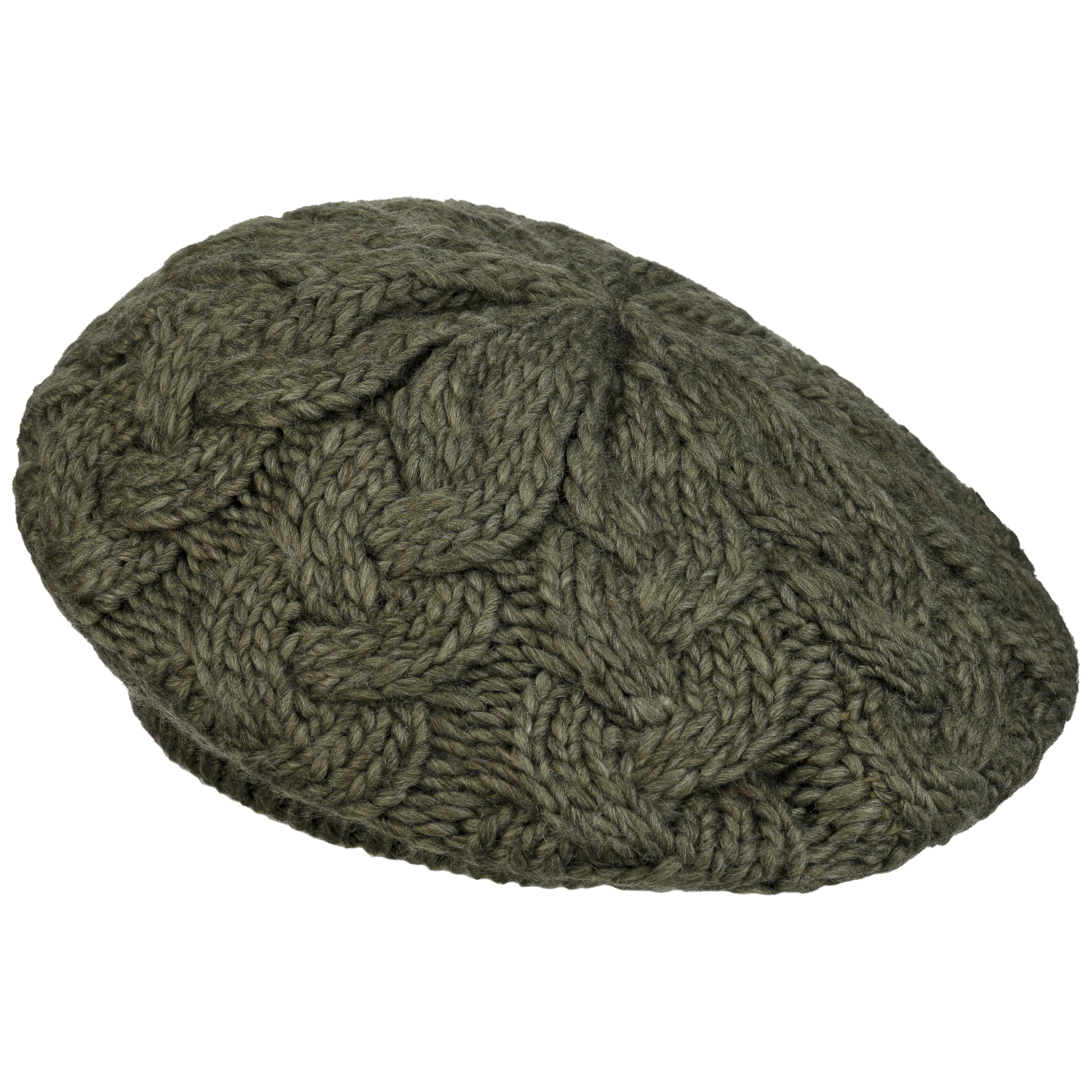 Cable Knit Basque Beret by Seeberger - 32,95