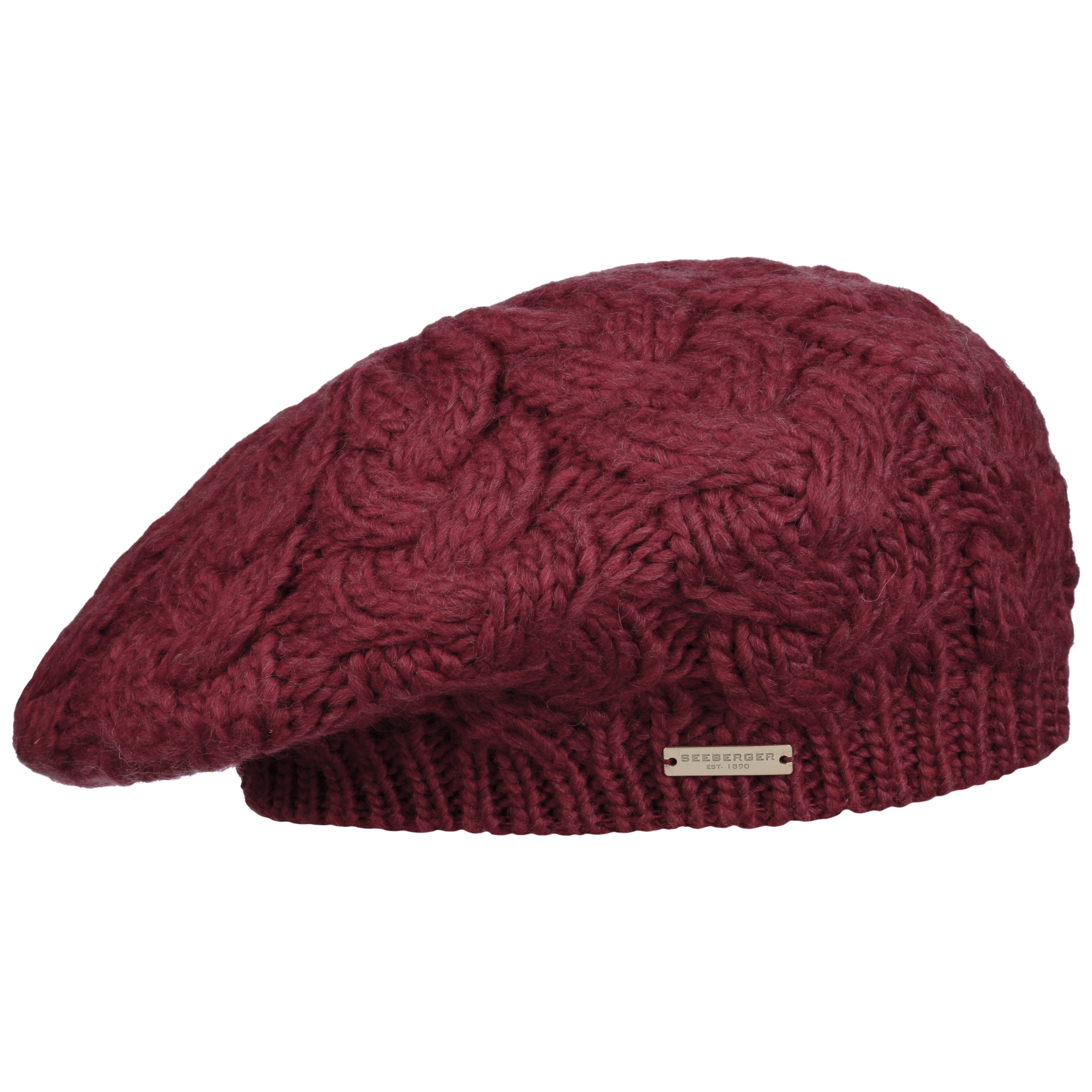 Cable Knit Basque Beret by Seeberger - 32,95