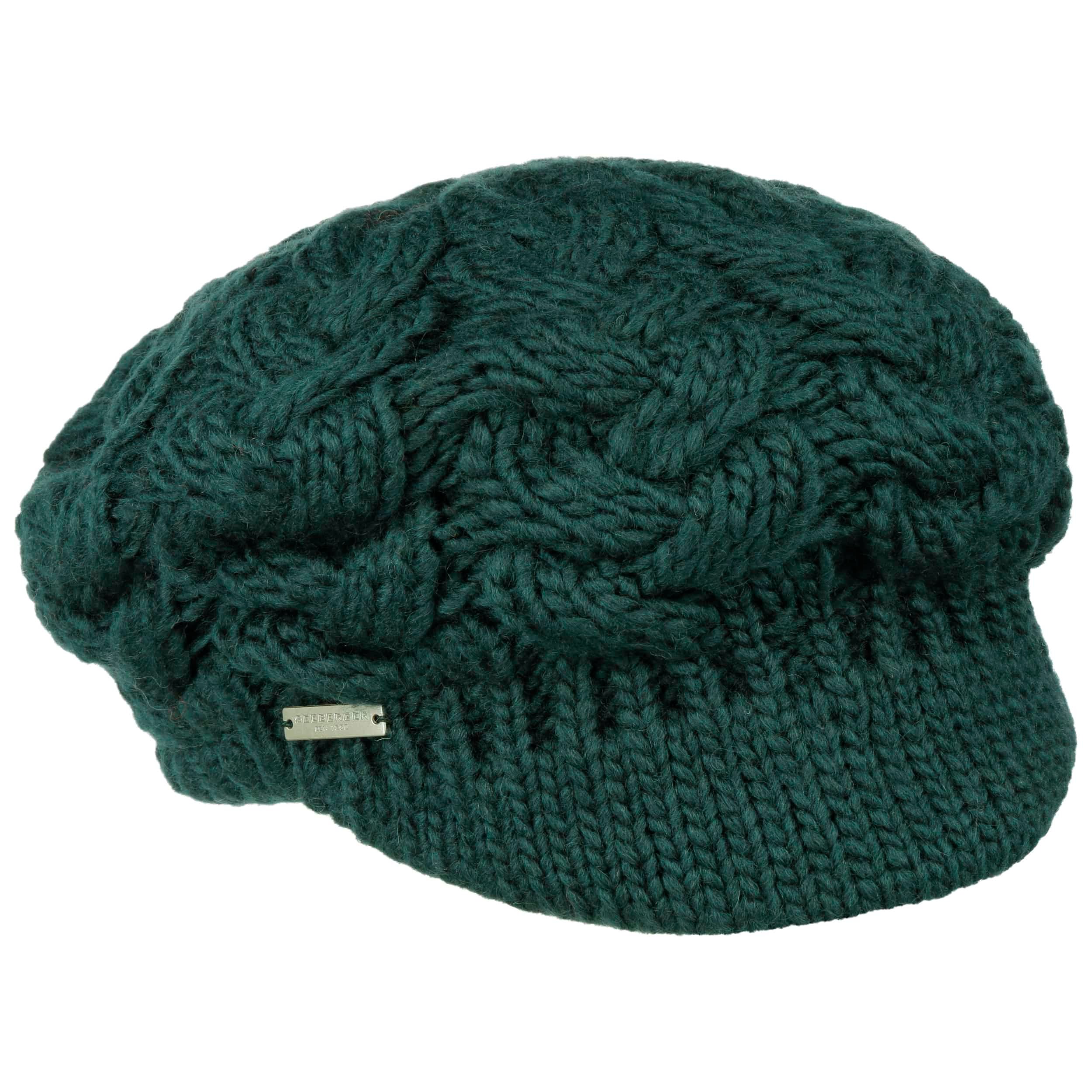 Cable Knit Beanie with Peak by Seeberger - 32,95