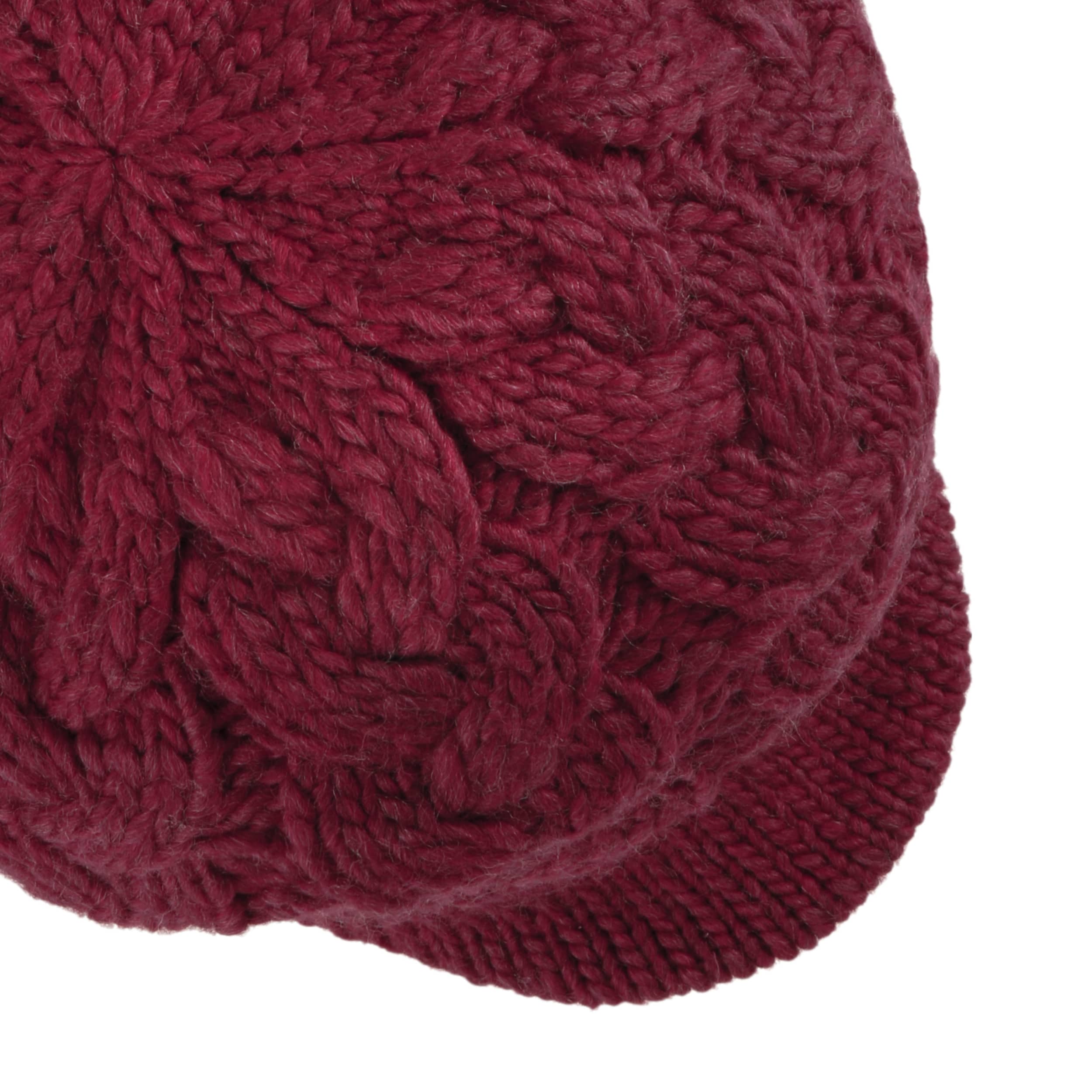 Cable Knit Beanie with Peak by Seeberger --> Shop Hats, Beanies & Caps ...