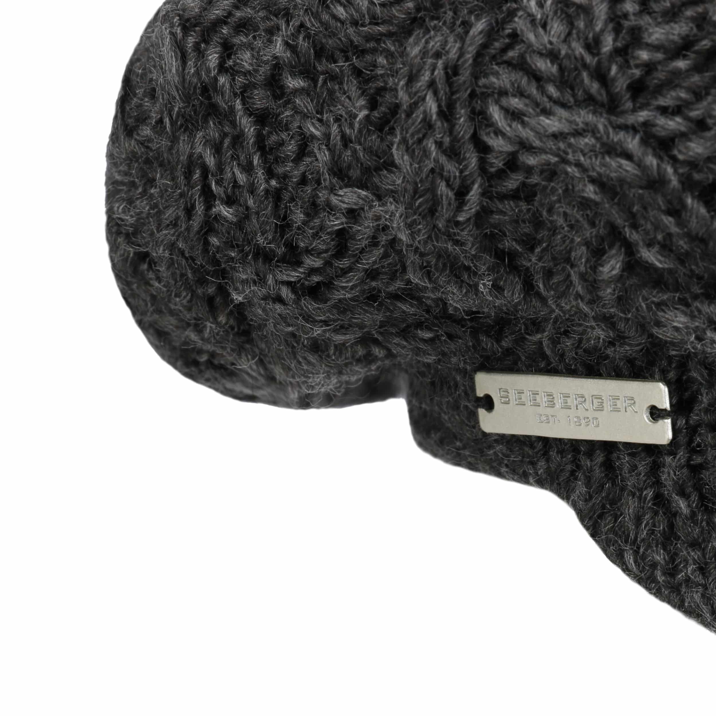 Cable Knit Uni Newsboy Cap by Seeberger --> Shop Hats, Beanies & Caps ...