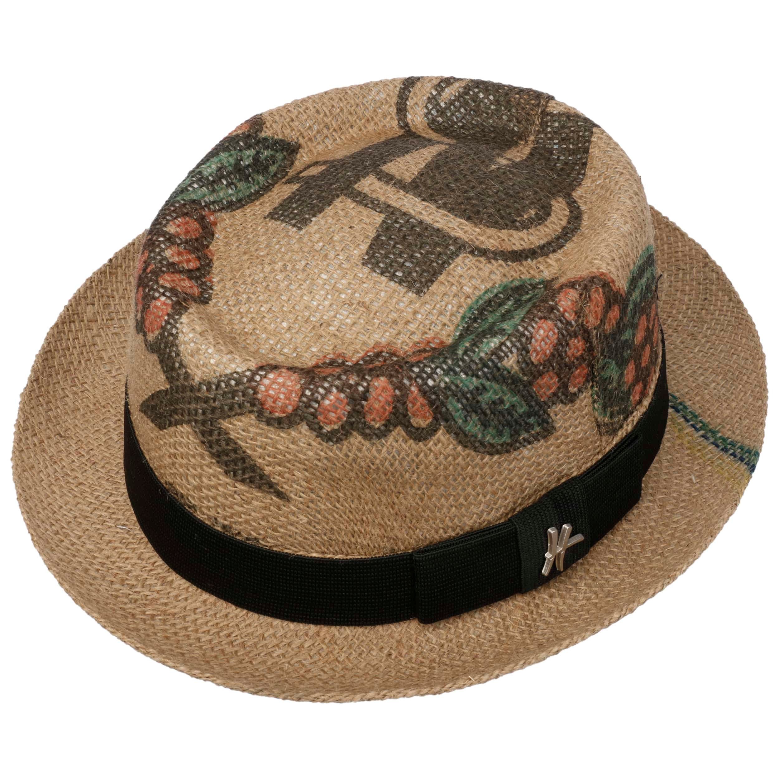 Café Coffee Cherries Jute Hat by ReHats Berlin - 72,95
