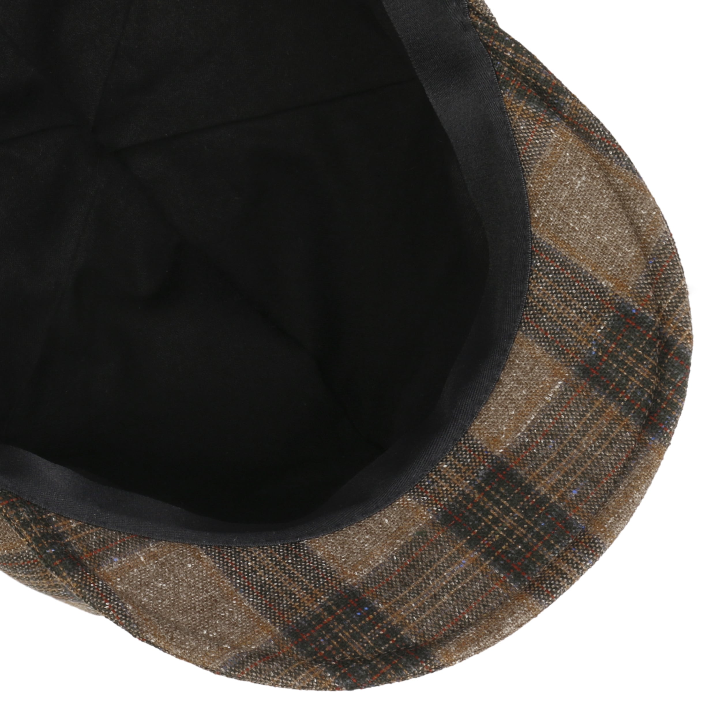 Camilla Silk Check Newsboy Cap by Mayser - 83,95