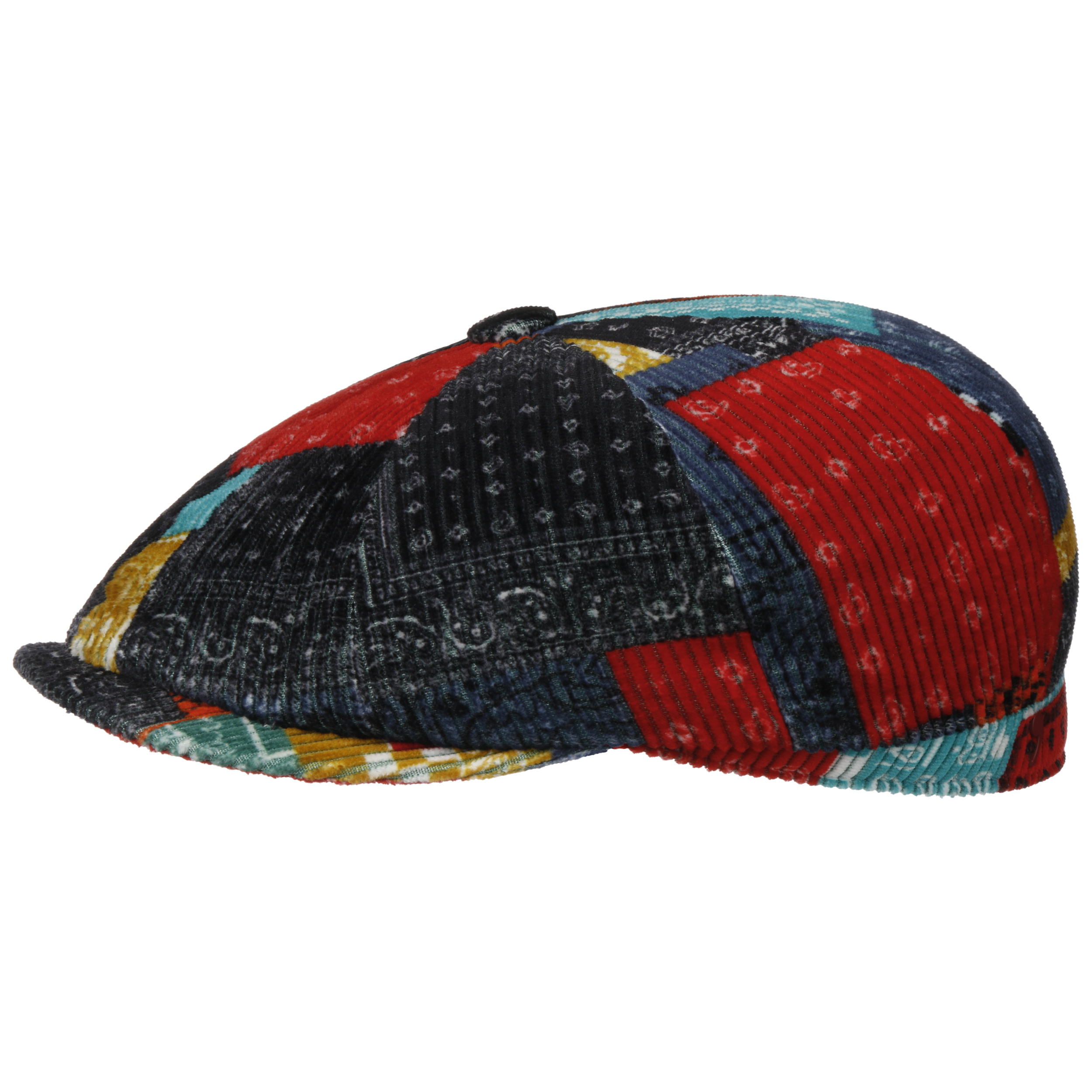 Candesto Patchwork Flat Cap by Alfonso D’Este --> Shop Hats, Beanies ...