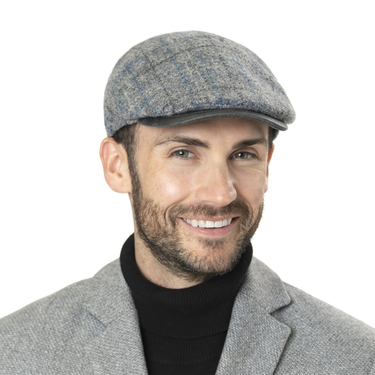 Capri Check Harris Tweed Flat Cap by Lierys - 87,95
