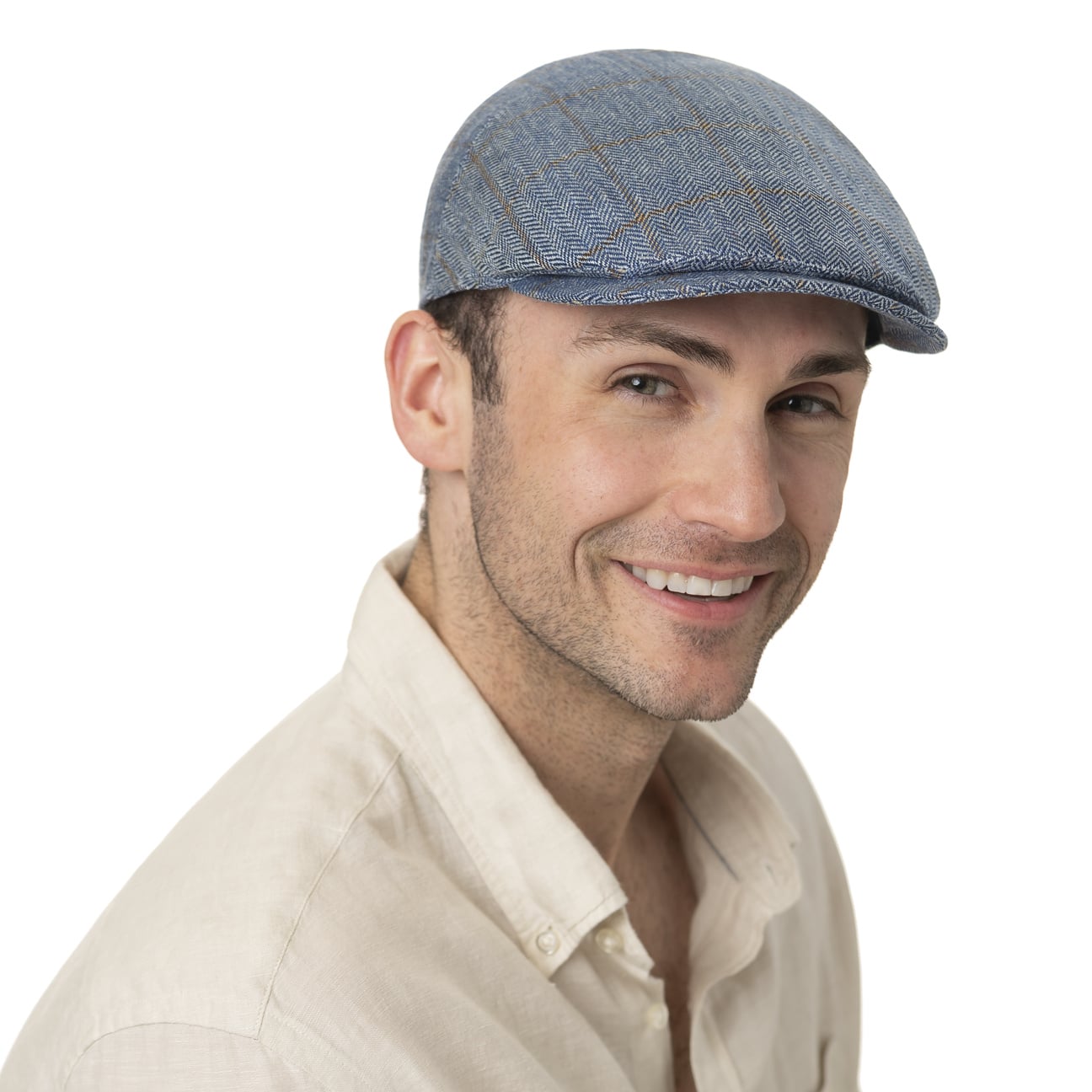 Capri Herringbone Silk Flat Cap by Lierys --> Shop Hats, Beanies & Caps ...