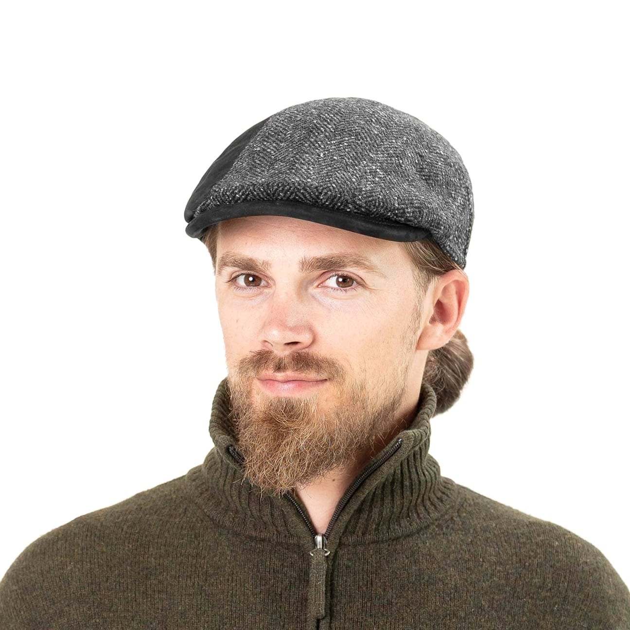 Capri Leather Peak Flat Cap by Lierys --> Shop Hats, Beanies & Caps ...