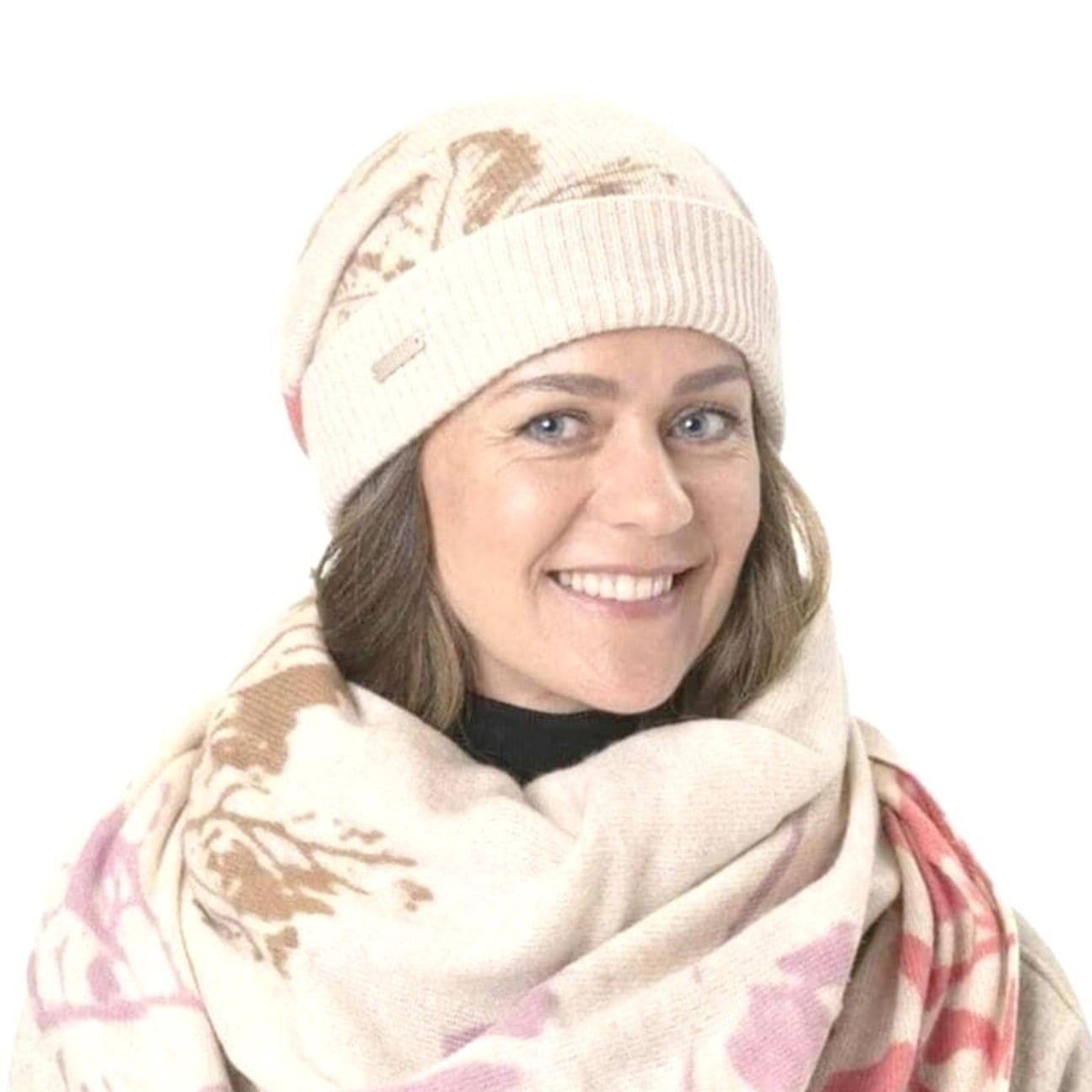 Cashmere Flower Triangular Scarf by Seeberger - 186,95