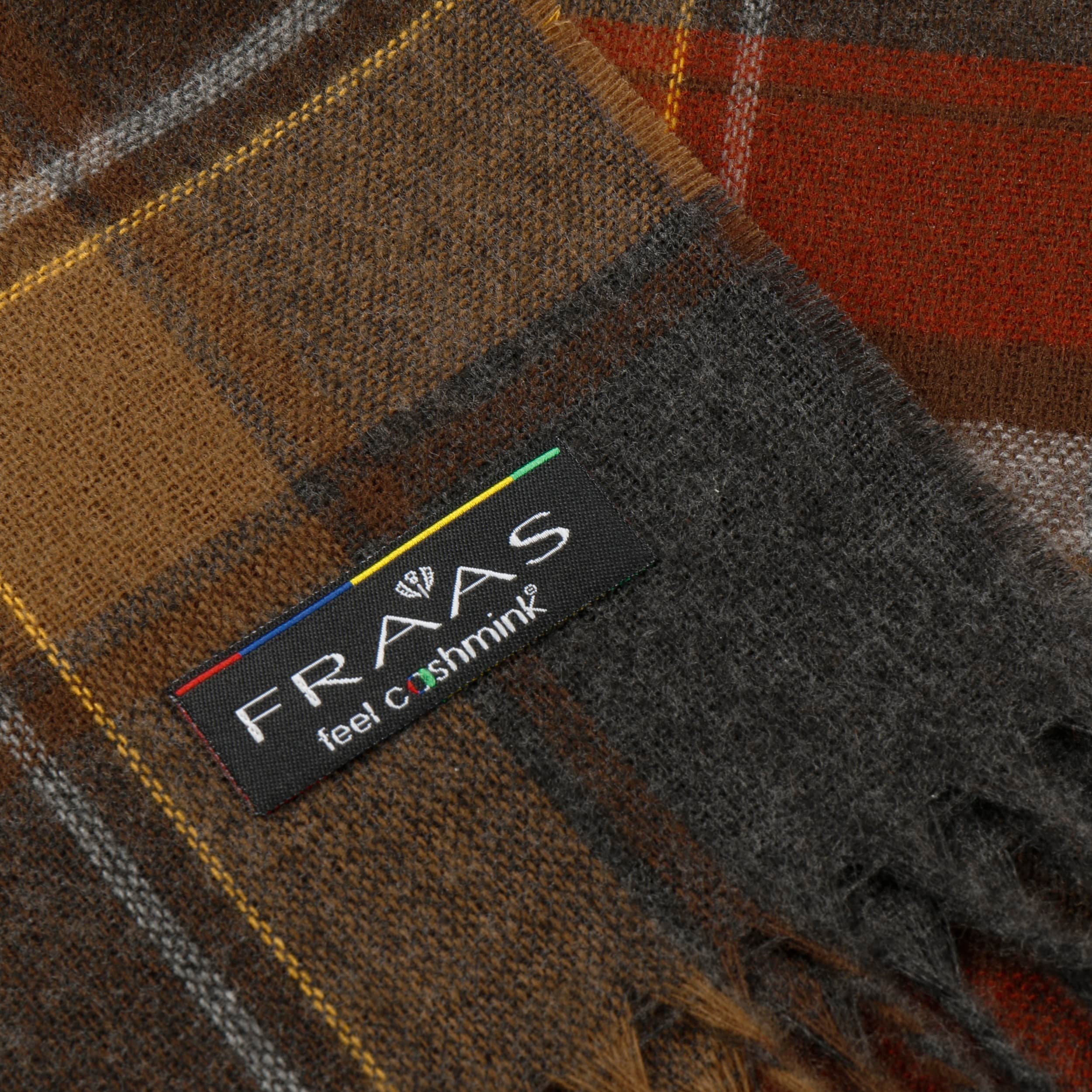 Cashmink Plaid Fringed Scarf by Fraas --> Shop Hats, Beanies & Caps ...