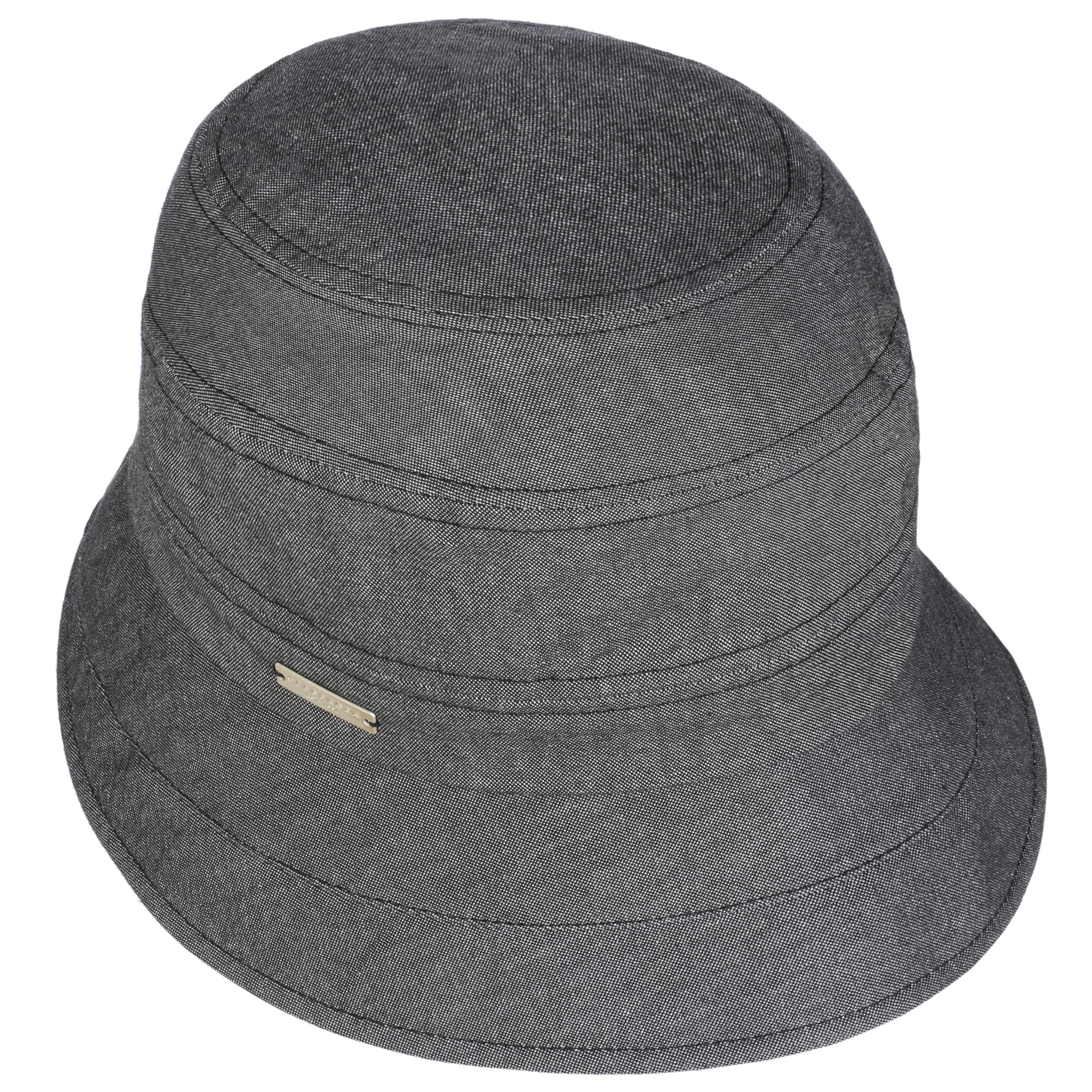 Chambray Cotton Cloche Hat by Seeberger - 42,95