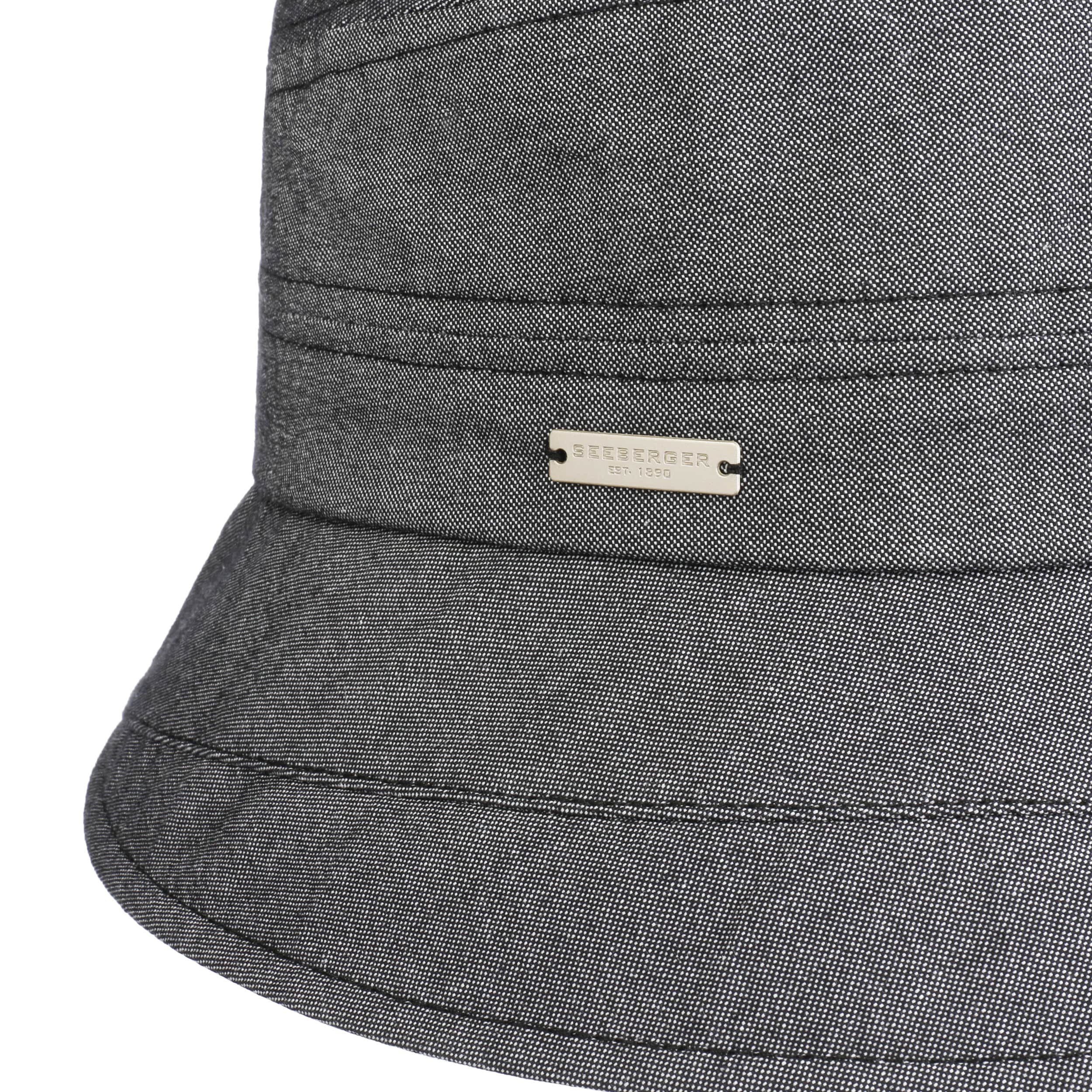Chambray Cotton Cloche Hat by Seeberger - 42,95