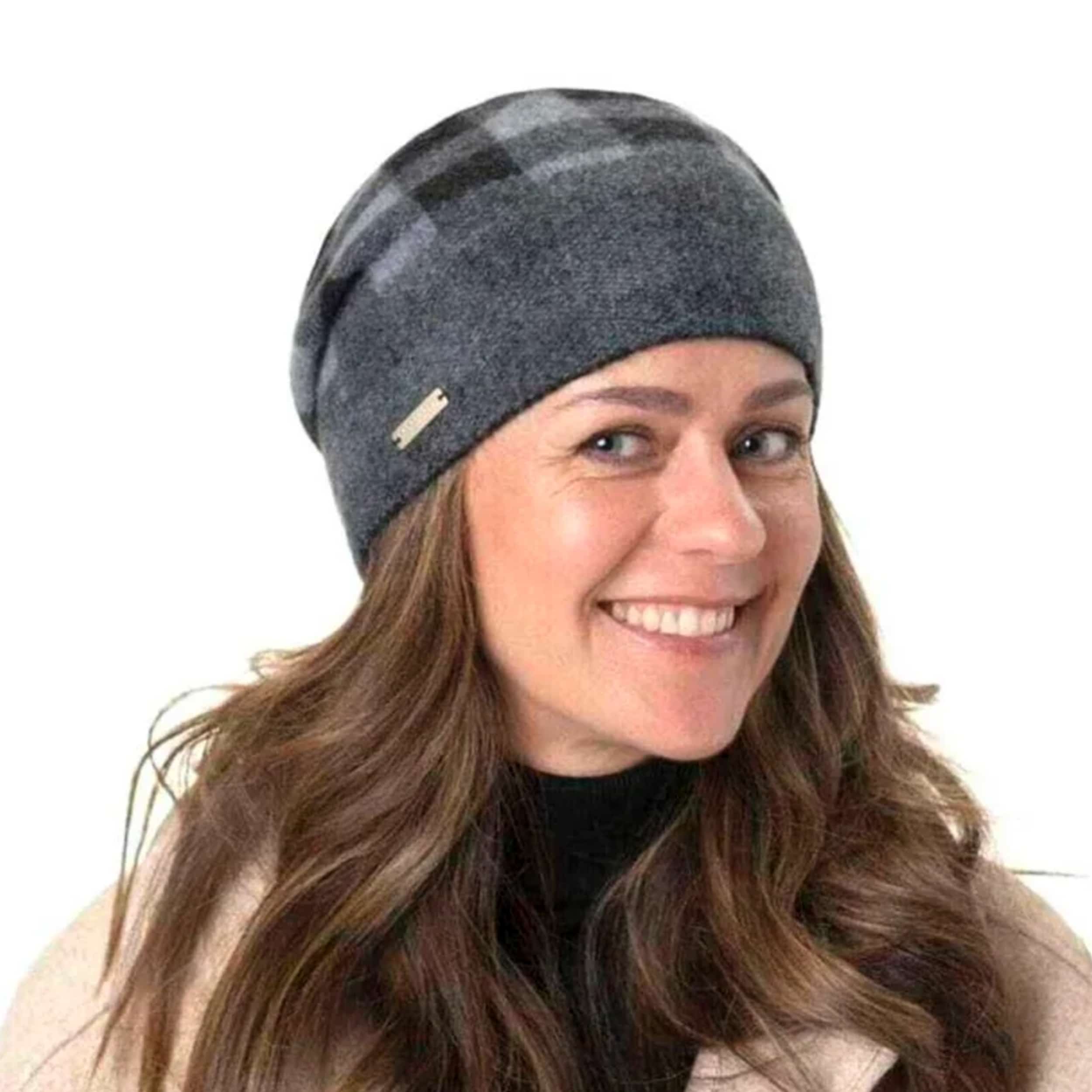 Check Headsock Milled Wool Hat by Seeberger - 44,95