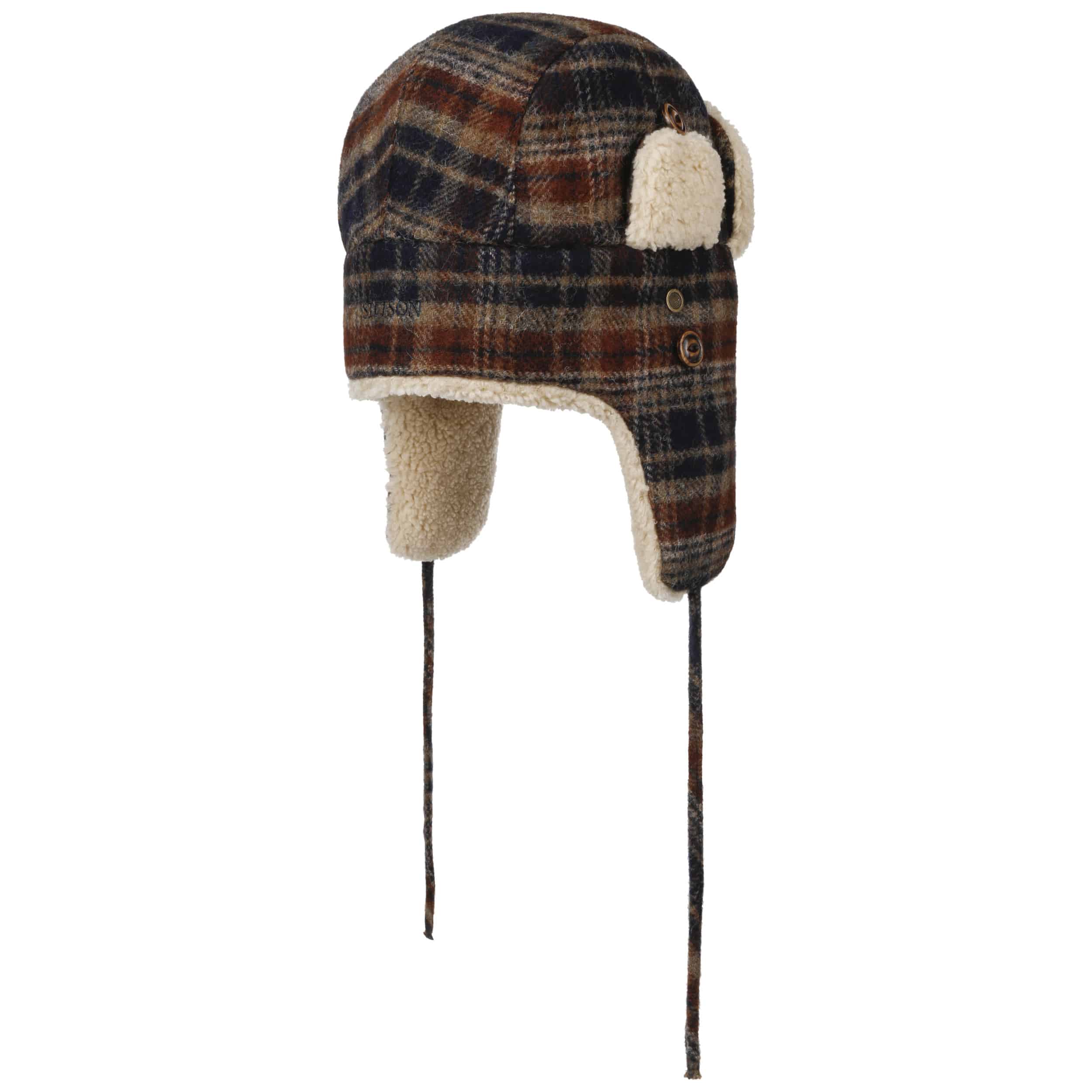 Checked Bomber Aviator Hat by Stetson - 139,00